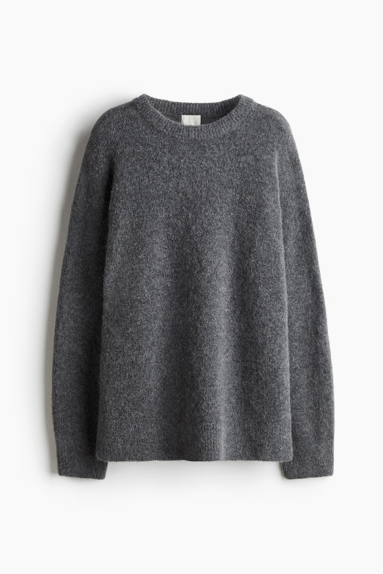 Jersey oversize en mezcla de alpaca - Gris oscuro jaspeado - MUJER | H&M ES