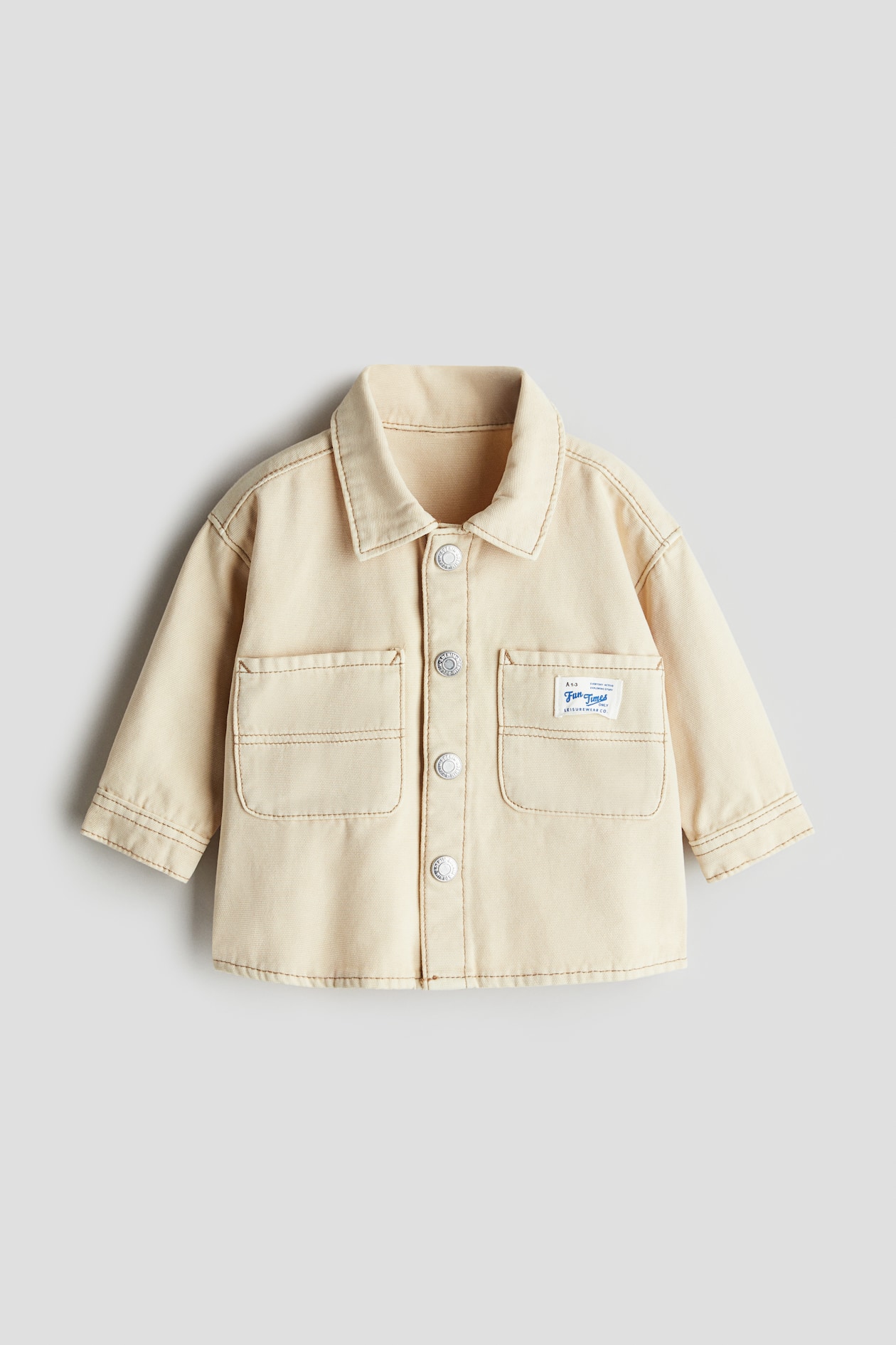 Light beige Overshirt for kids | H&M CA