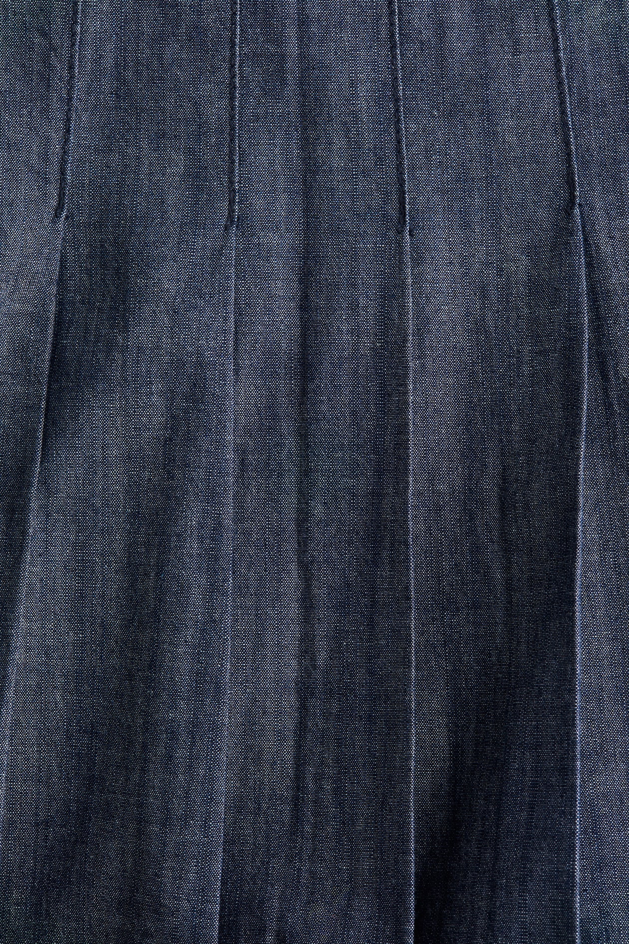 Pleated Denim Skirt - Dark denim blue - Ladies | H&M PH