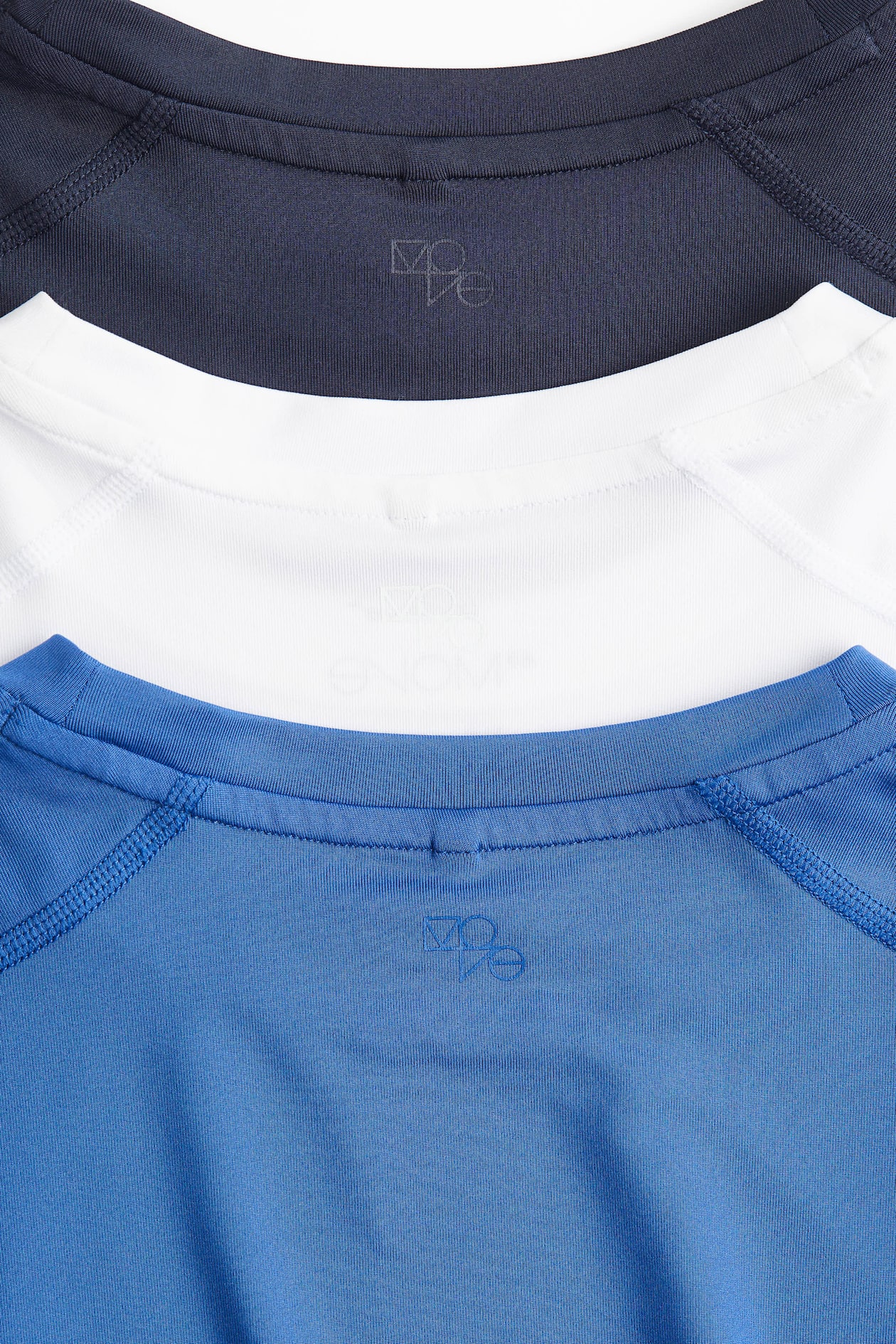3-pack sports tops with DryMove™ - White/Blue/Navy blue - Kids | H&M HK