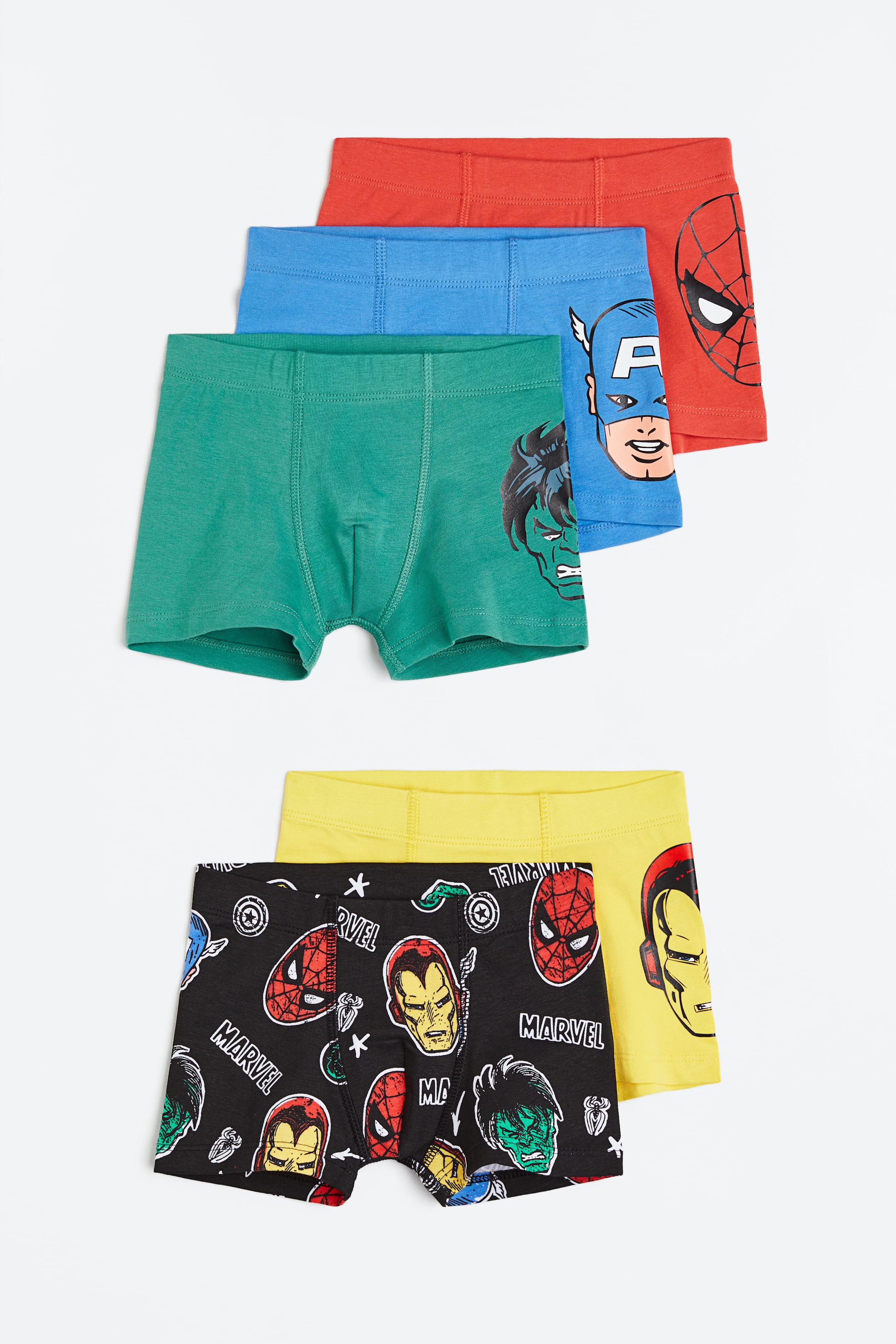 5-pack trunks - Black/Marvel Comics - Kids | H&M IN