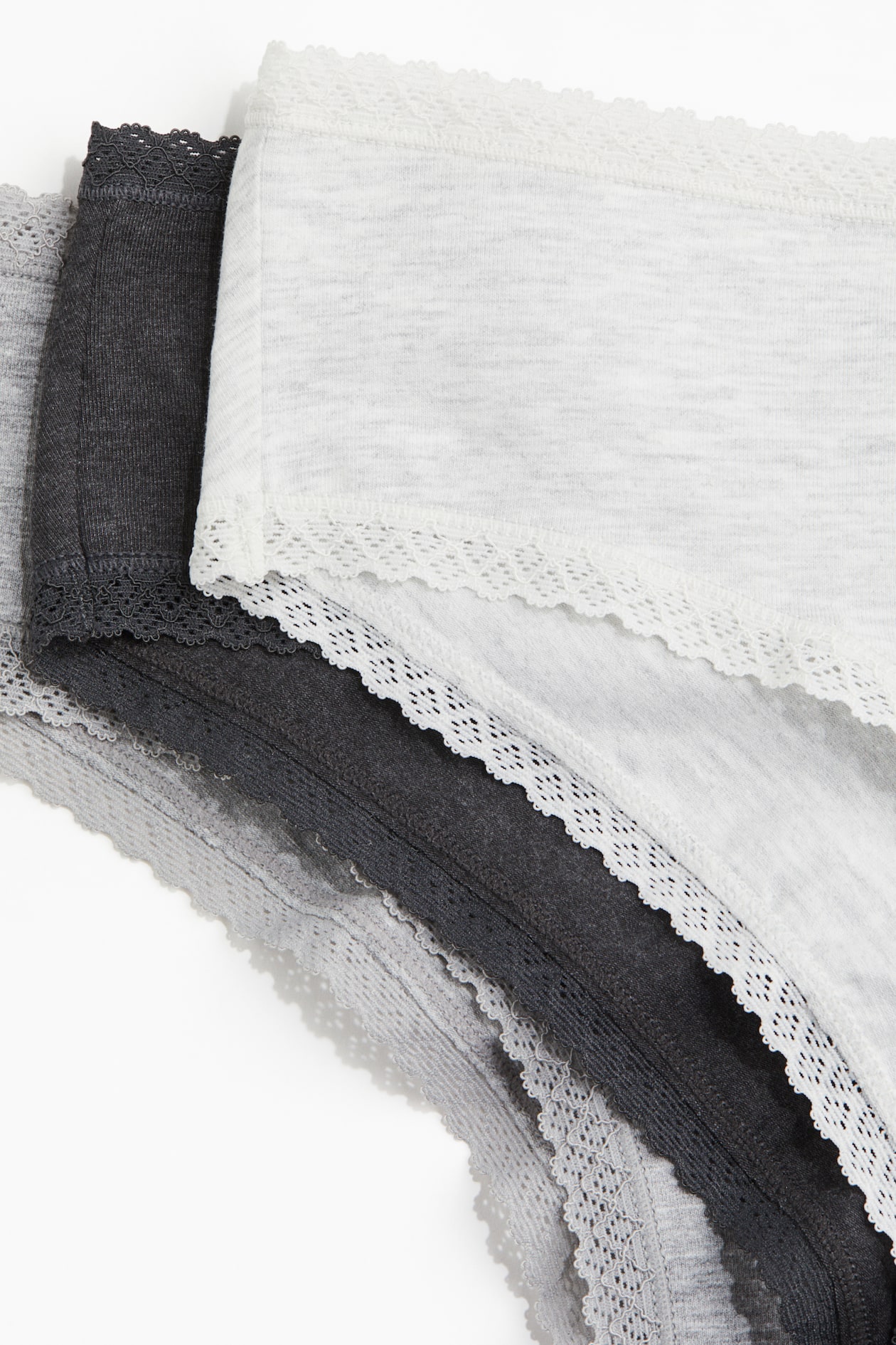 Women's Light gray/dark gray melange 5-pack Cotton Hipster Briefs | H&M US