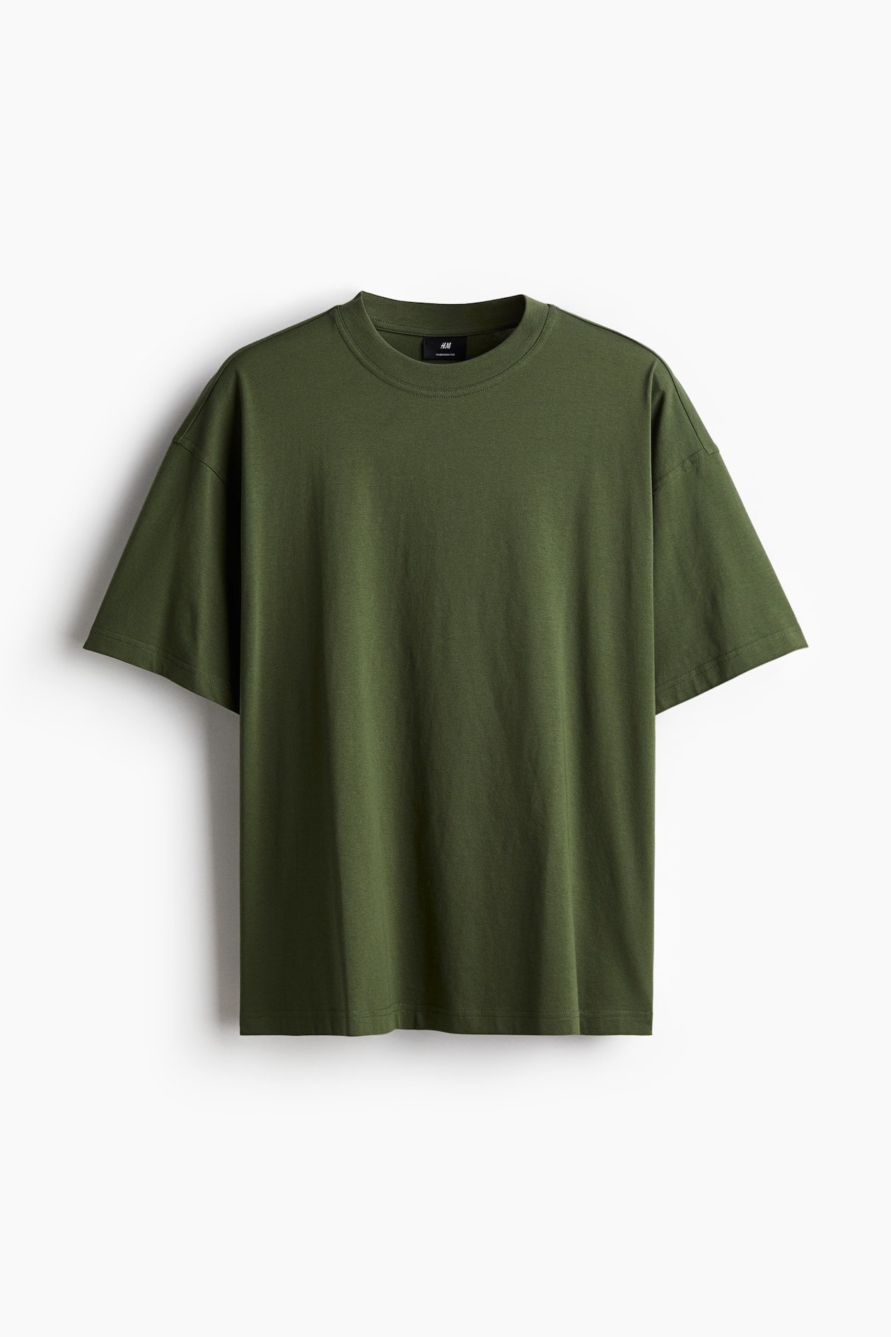 Oversized Fit T-shirt - Khaki green - Men | H&M US