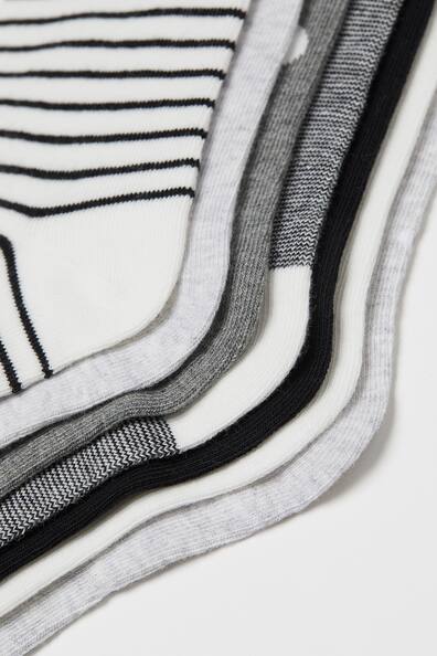 7-pack Socks - Light gray/patterned - Ladies | H&M US