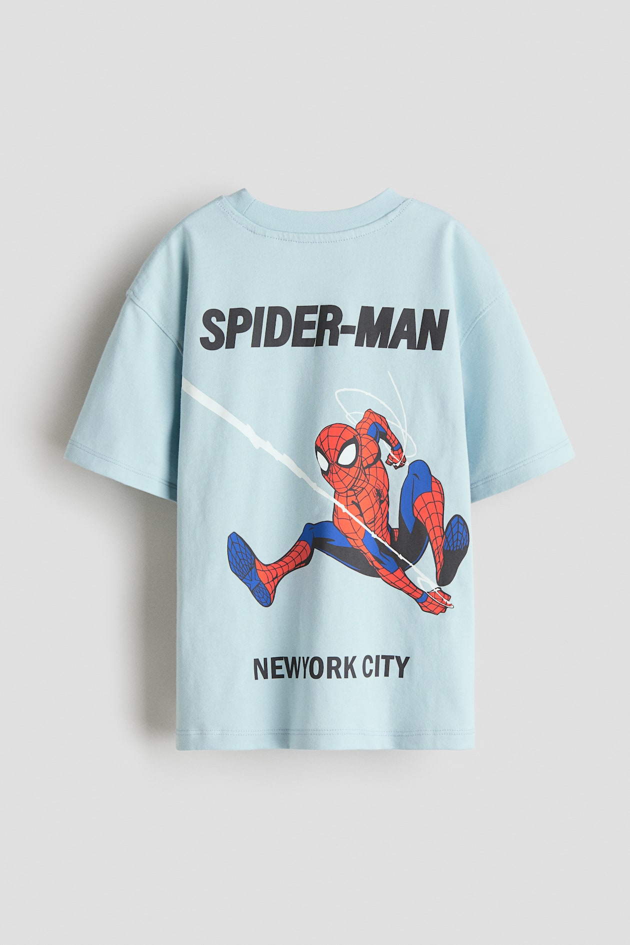 Light blue/Spider-Man Oversized Printed T-Shirt for kids | H&M US