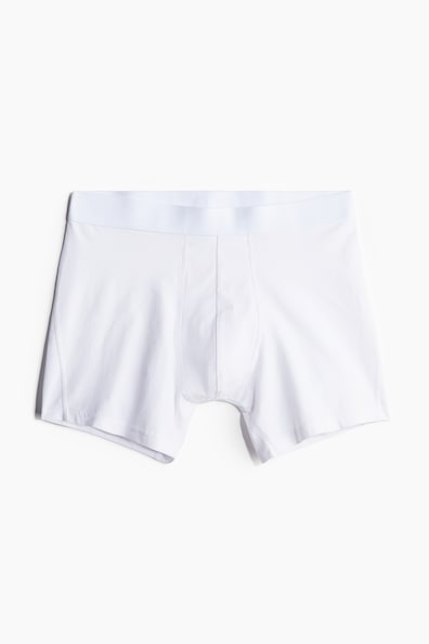 Lot de 5 boxers Lycra® mi-longs - Blanc - HOMME | H&M FR