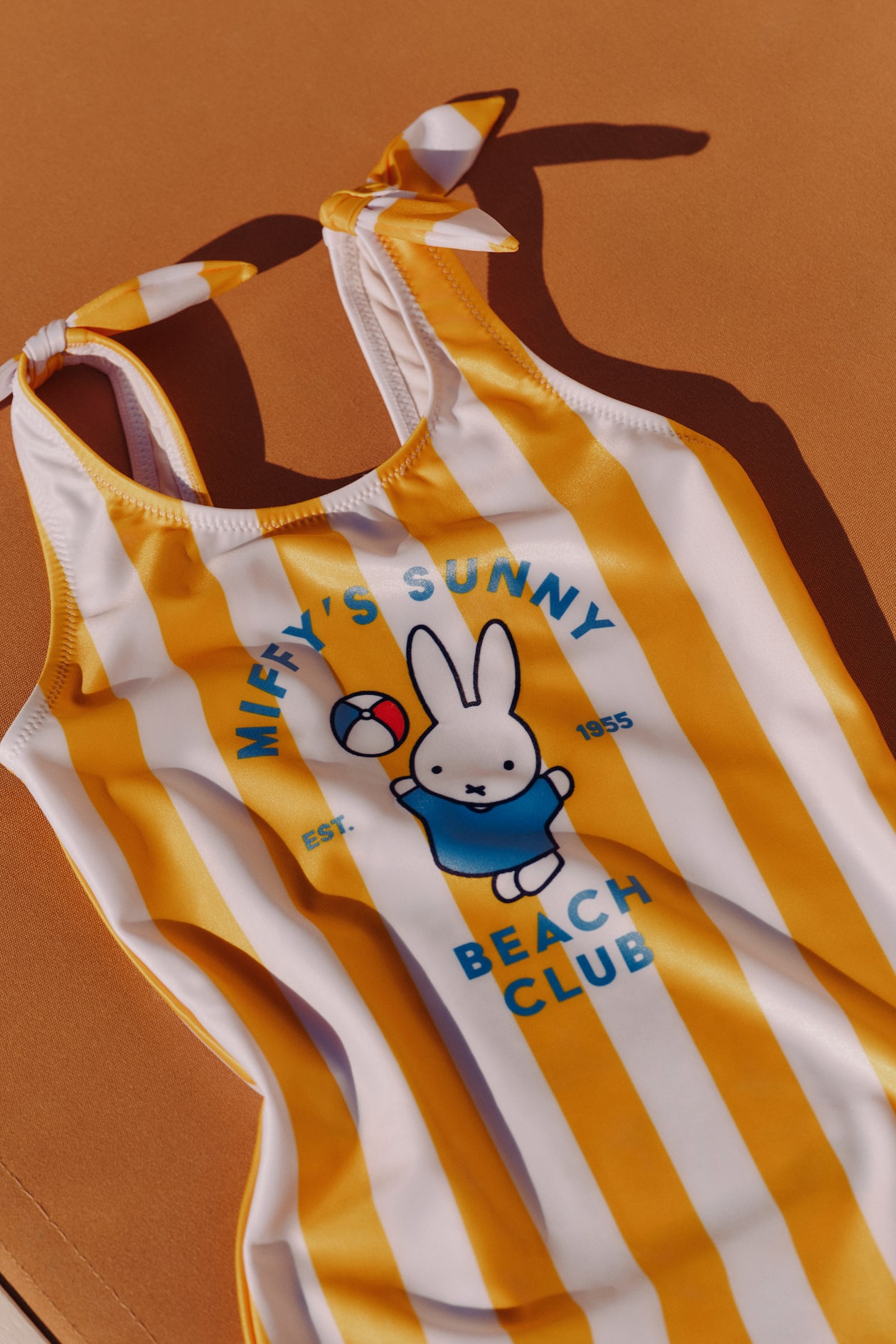 Yellow/Miffy Printed knot-detail swimsuit for kids | H&M GB