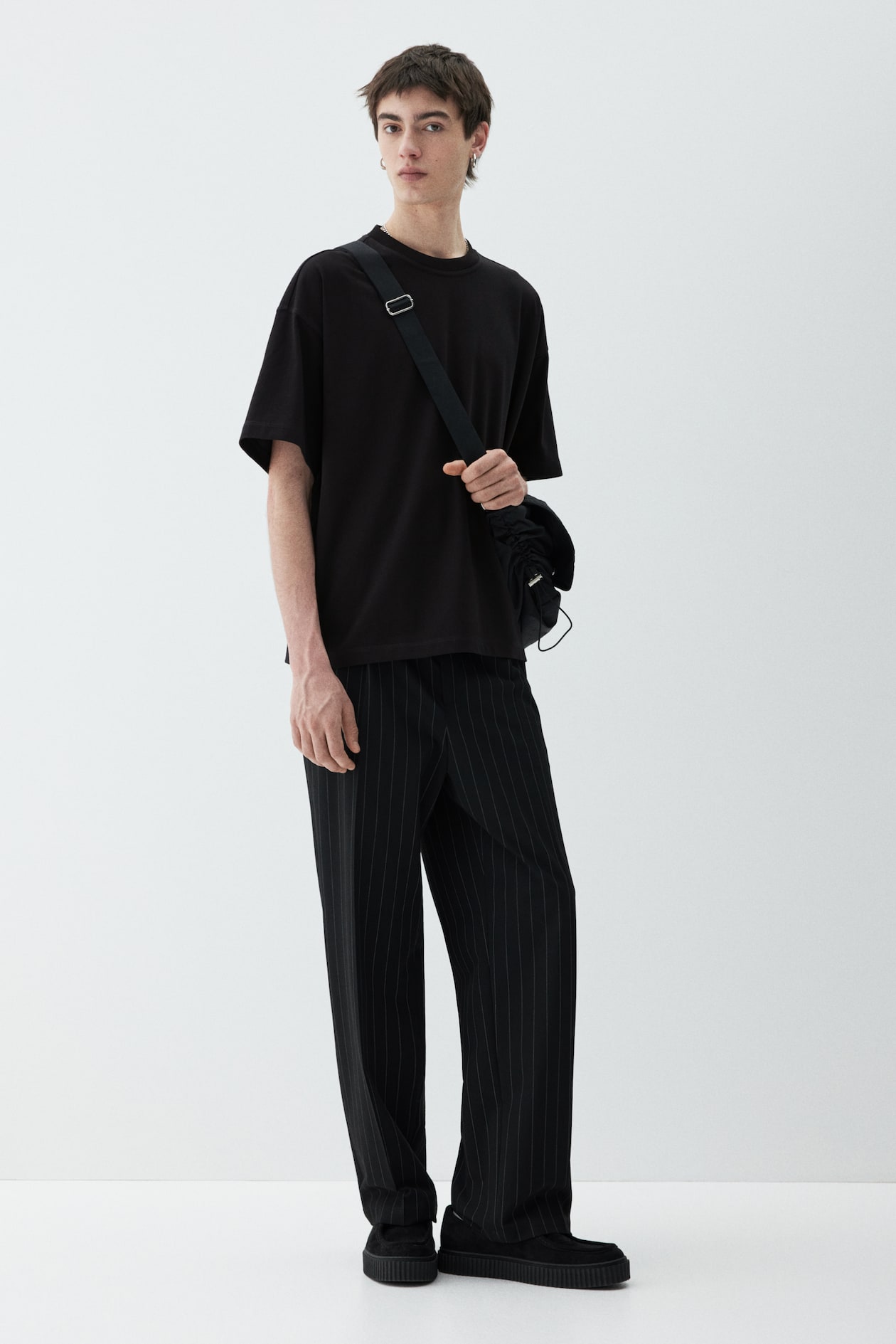 COOLMAX® 오버사이즈핏 티셔츠 - 블랙 - Men | H&M KR