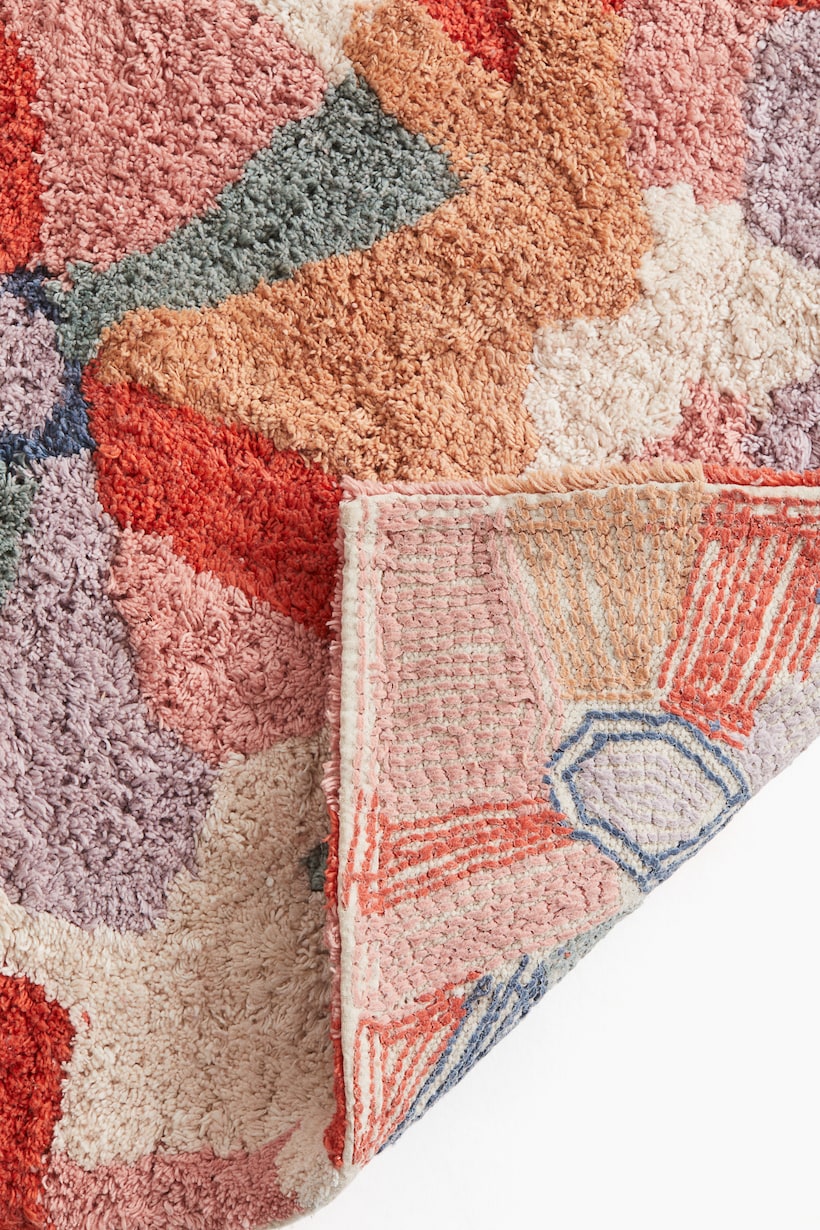 Patterned Cotton Bath Mat - Pink/patterned - Home All | H&M US