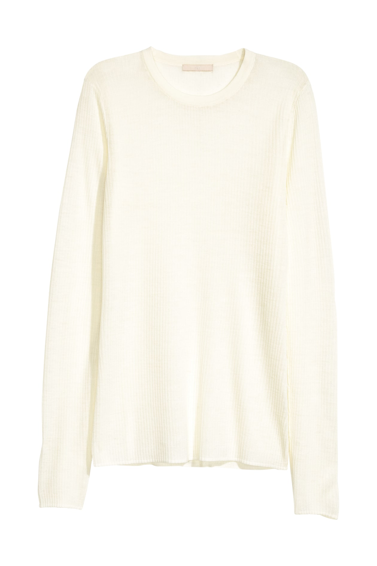 Merino wool jumper - Cream - Ladies | H&M GB