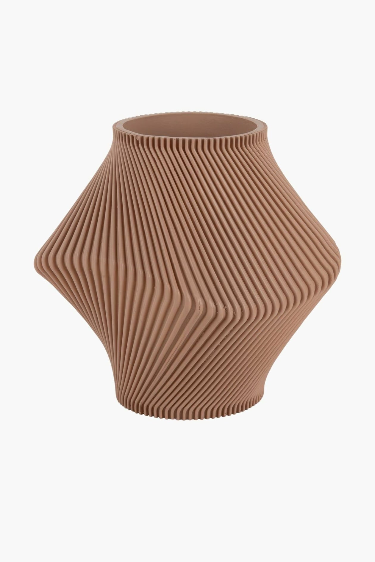 Twisted Rib Vaas - Zachtbruin - Present Time - HOME | H&M NL