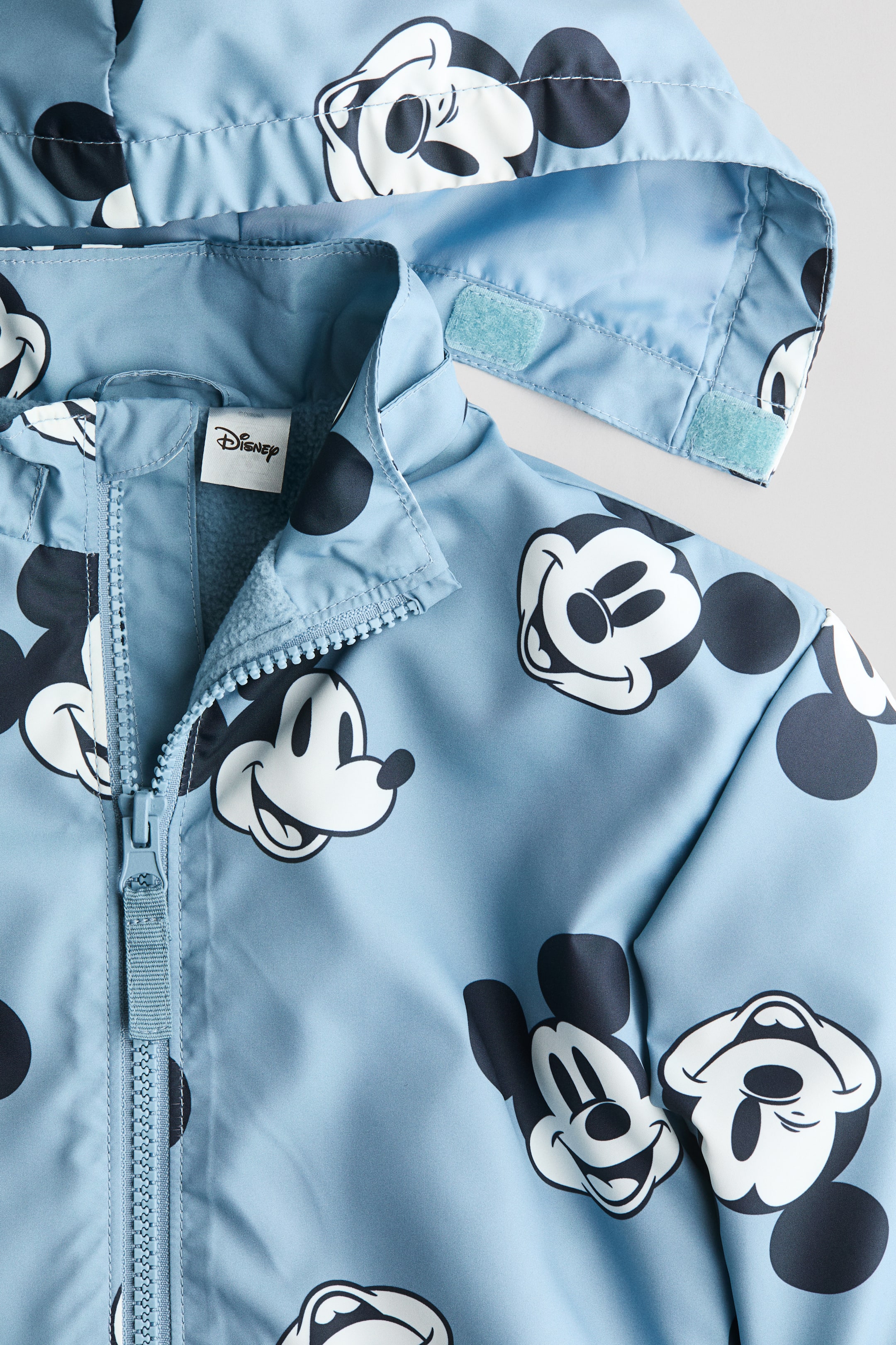 Light blue/Mickey Mouse Fleece-Lined Jacket for kids | H&M CA