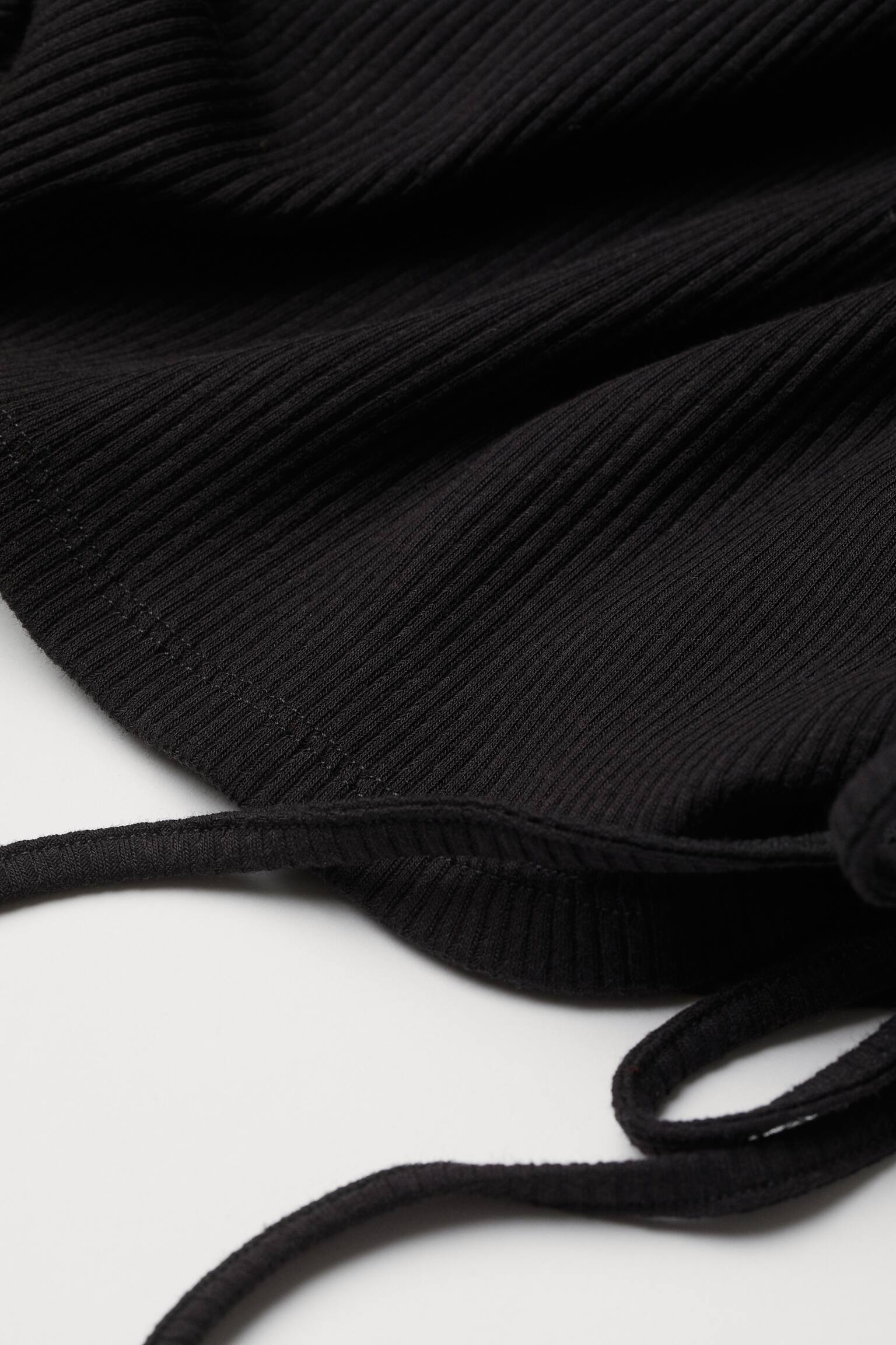 Drawstring Top - Black - Ladies | H&M US