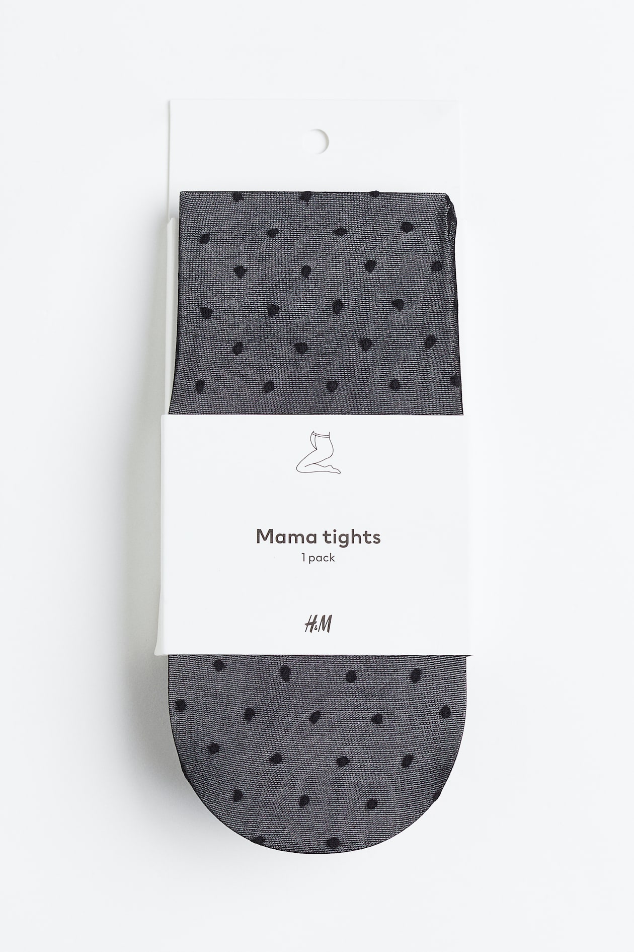 MAMA Spot Tights 20 Denier - Black/Spot - Ladies | H&M AU