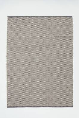 Cotton rug - Natural white/Patterned - Home All | H&M CA
