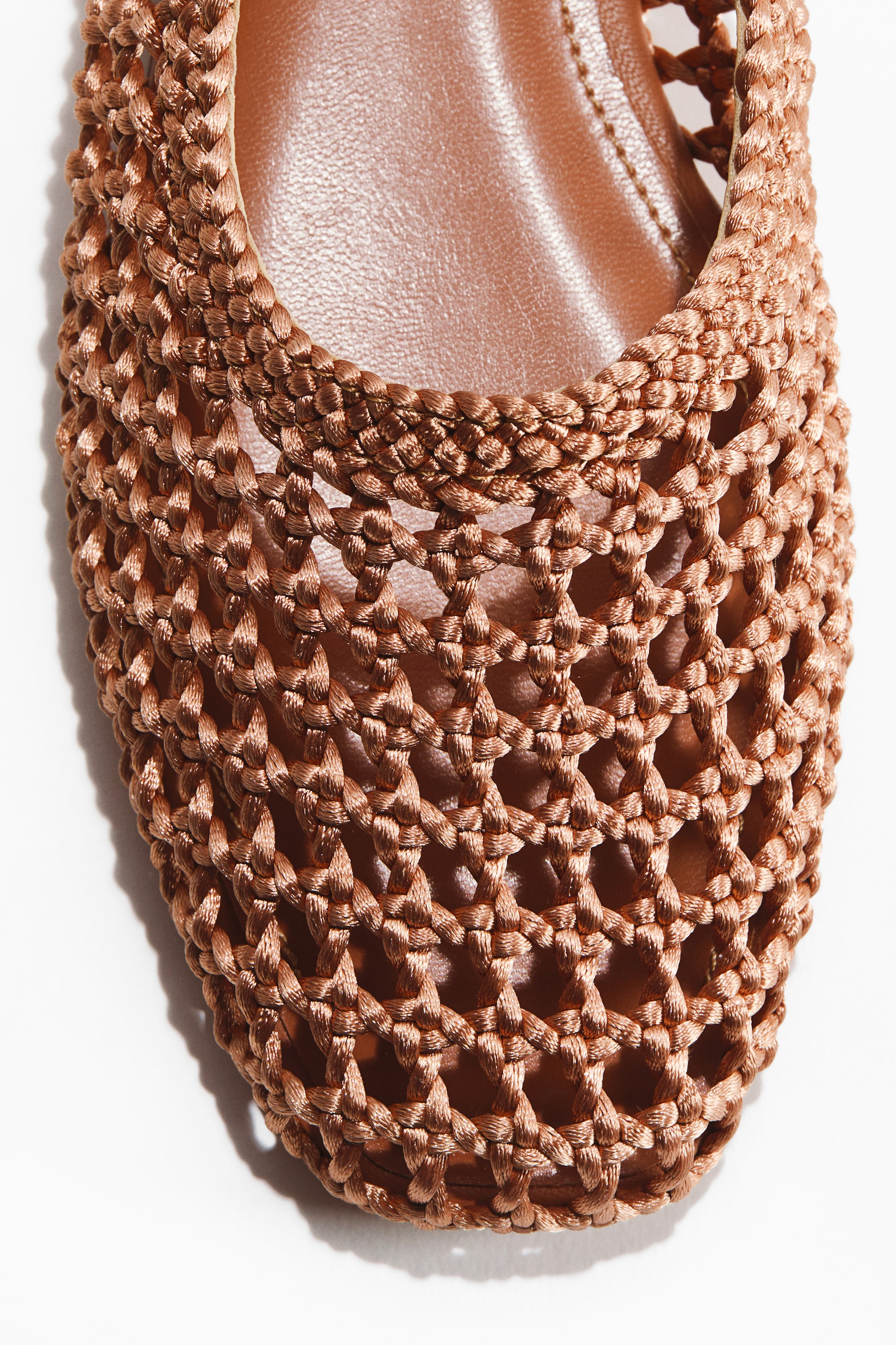Women's Dusty pink Braided ballet flats | H&M SG