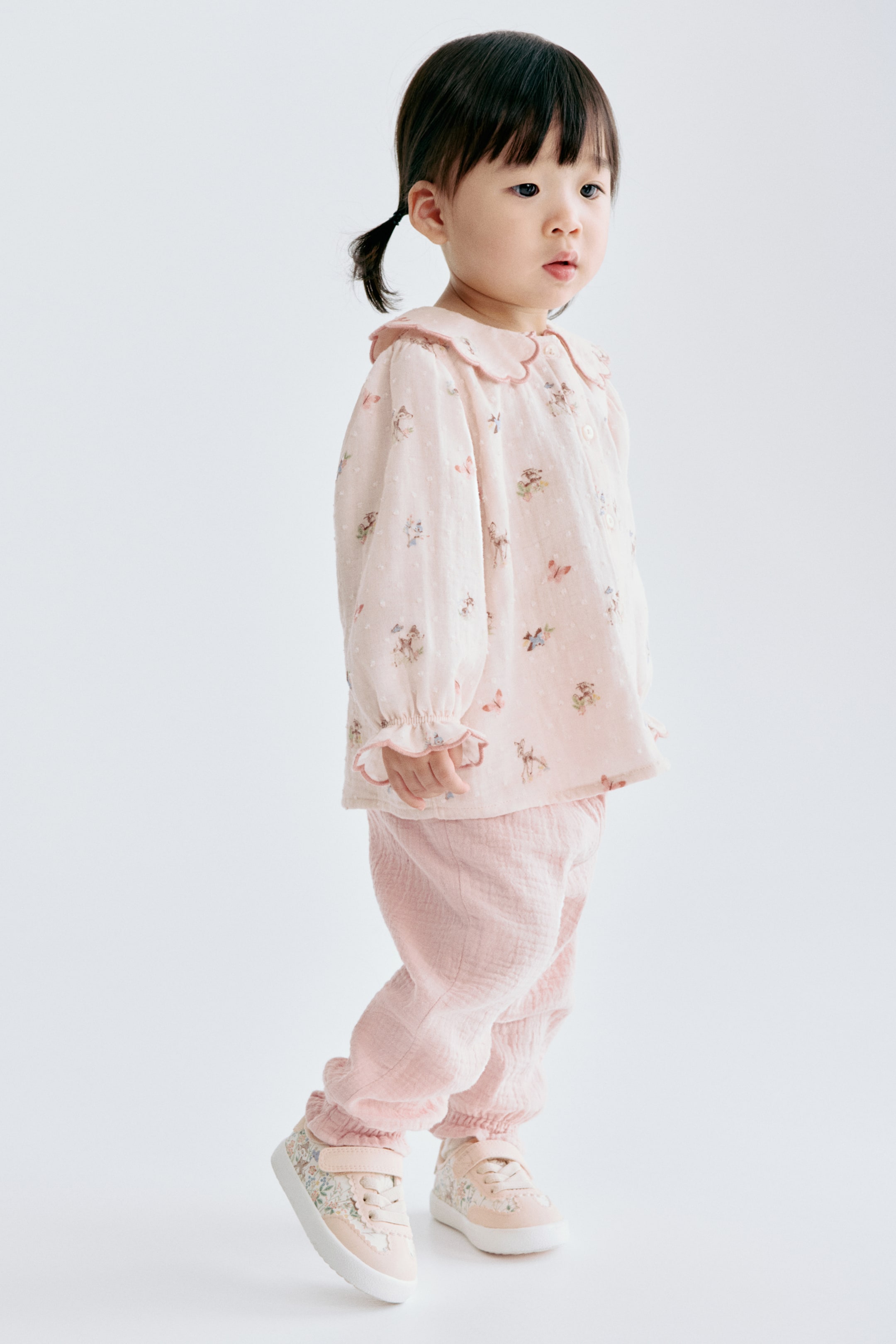 Printed Sneakers - Light pink/Bambi - Kids | H&M PH