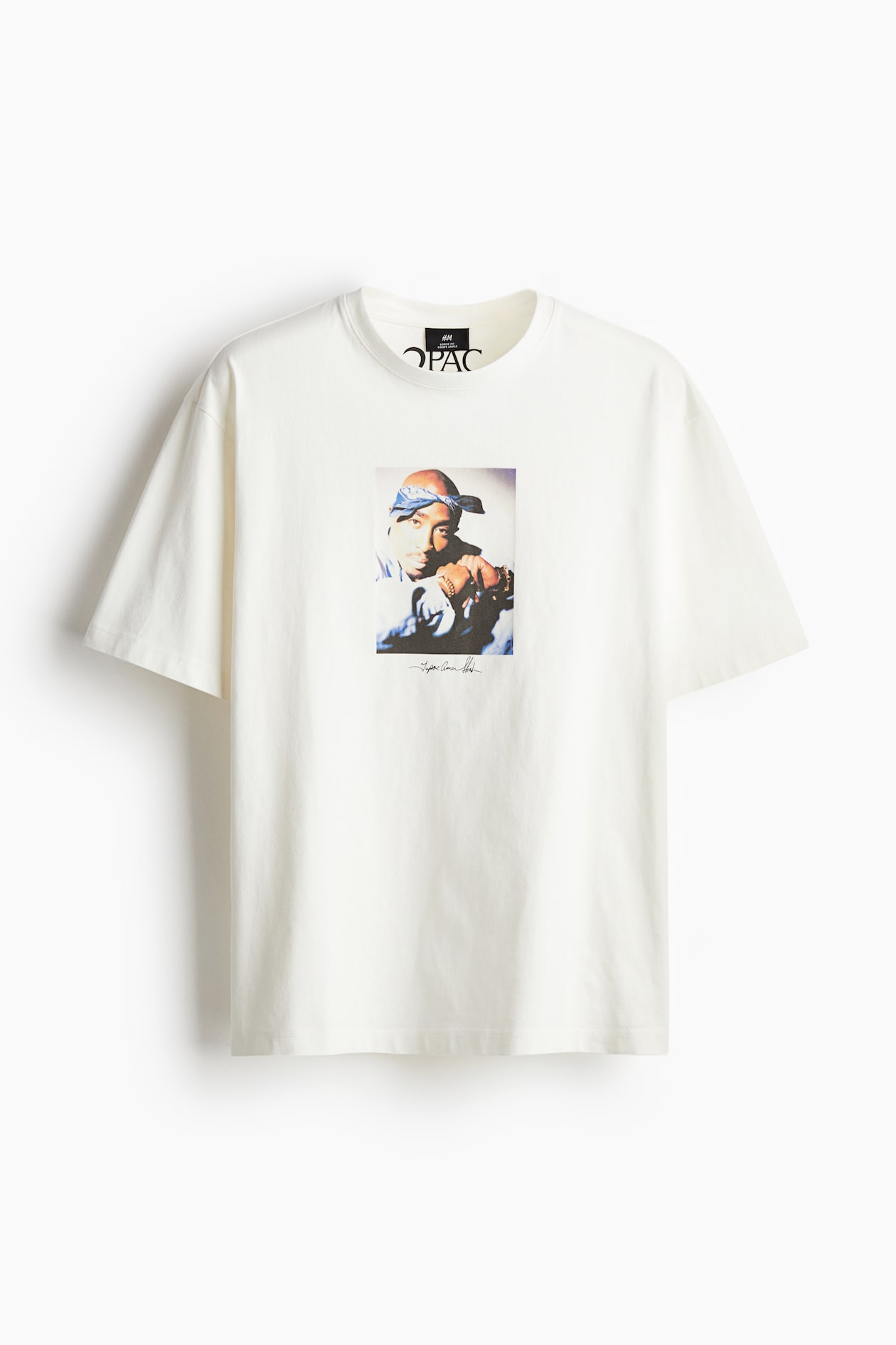 Men’s White/2Pac Loose Fit Printed T-shirt | H&M CA