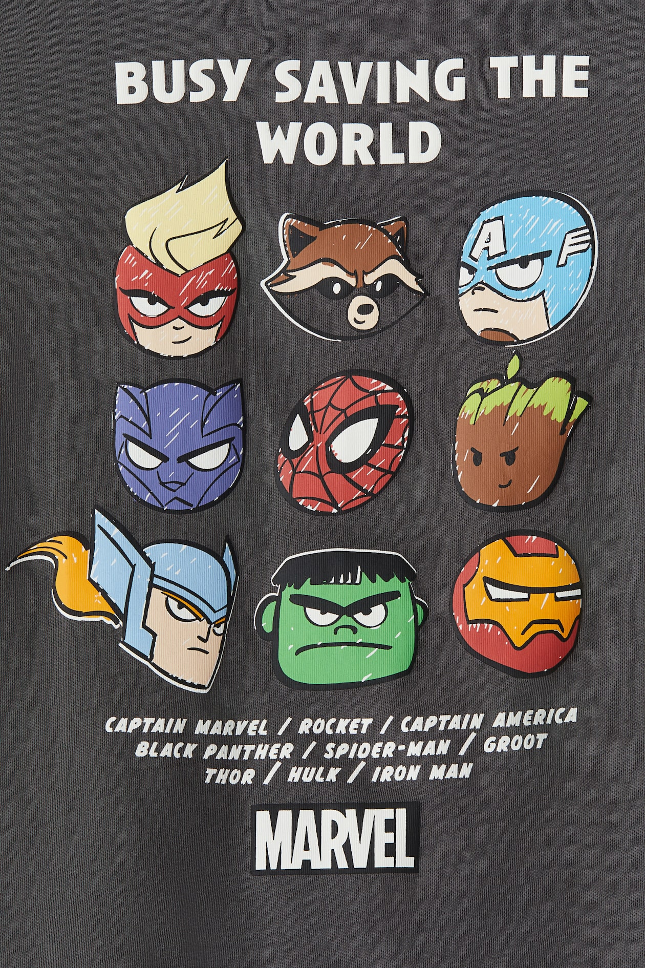 Long-Sleeved T-shirt - Dark gray/Marvel Comics - Kids | H&M US