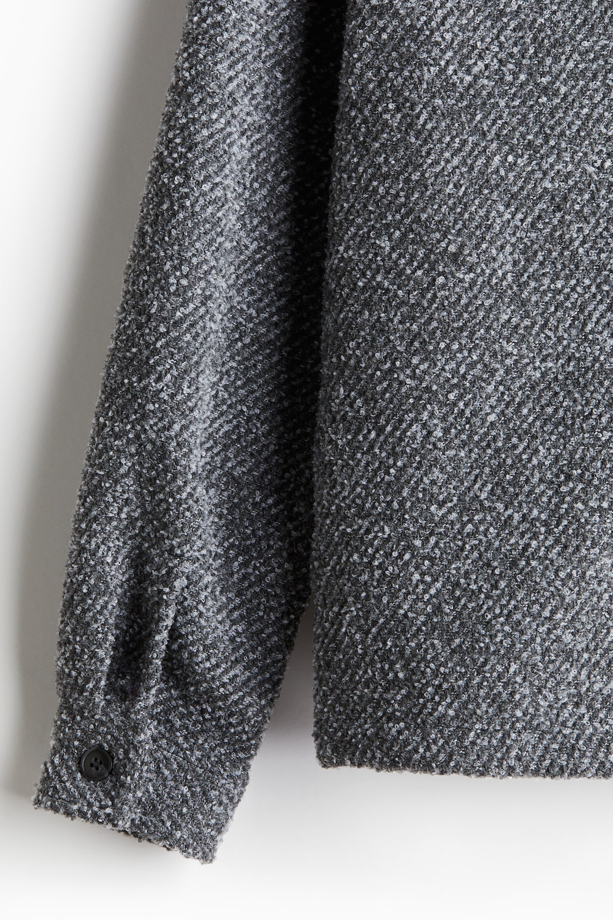 Men’s Dark gray melange Twill Overshirt | H&M CA