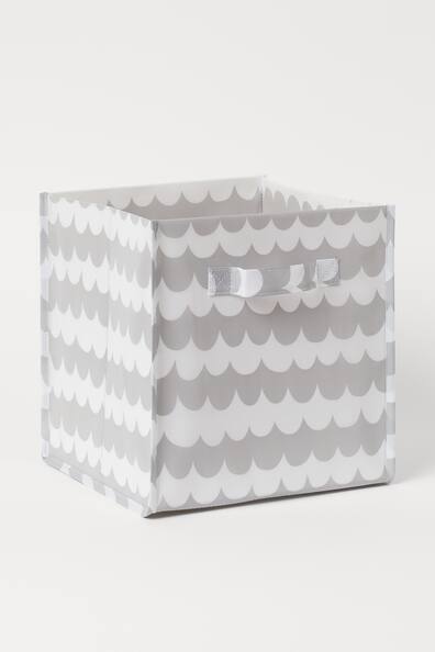 Storage Box - Light gray/patterned - Home All | H&M US