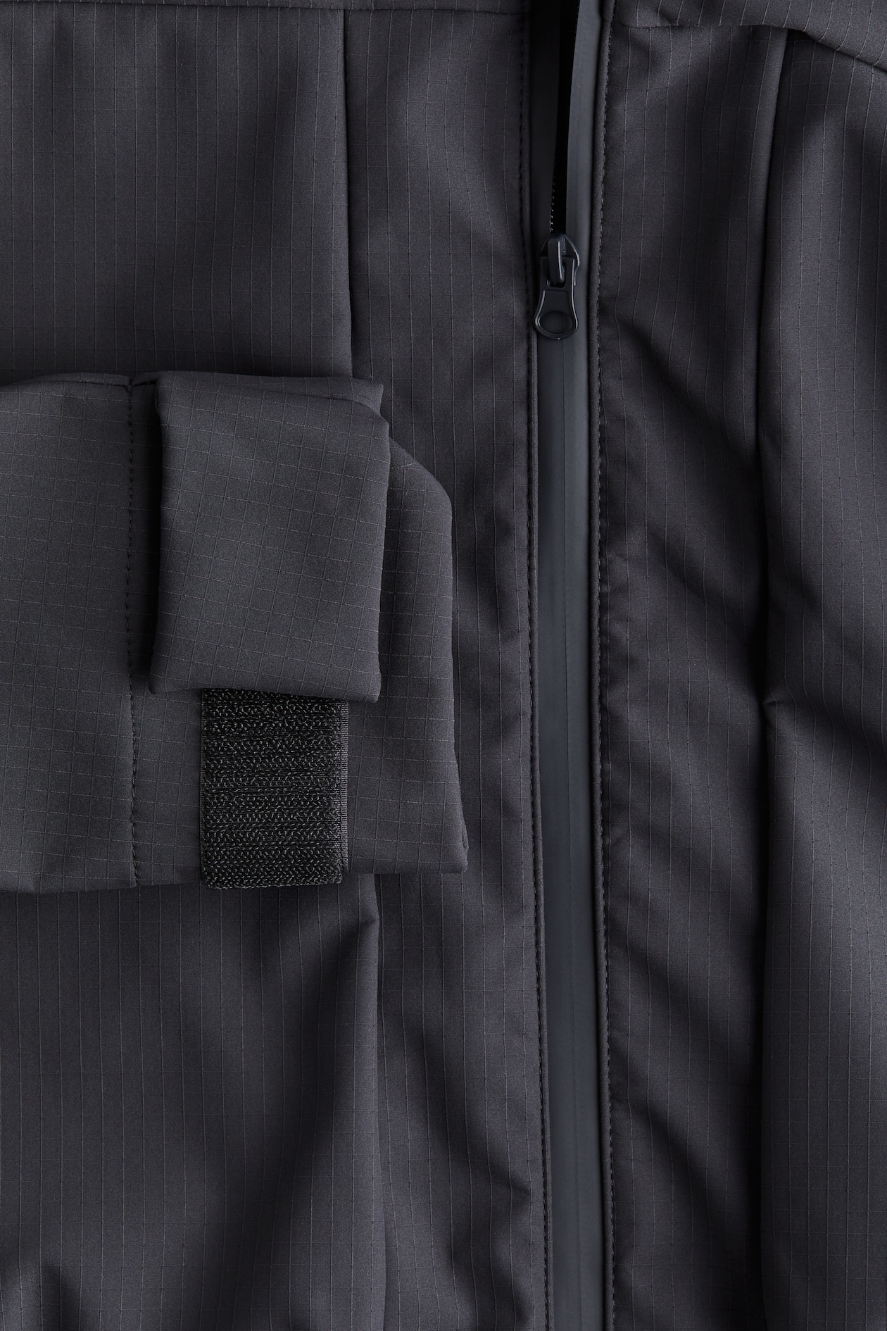 Regular Fit Water-Repellent Softshell Jacket - Dark gray - Men | H&M US