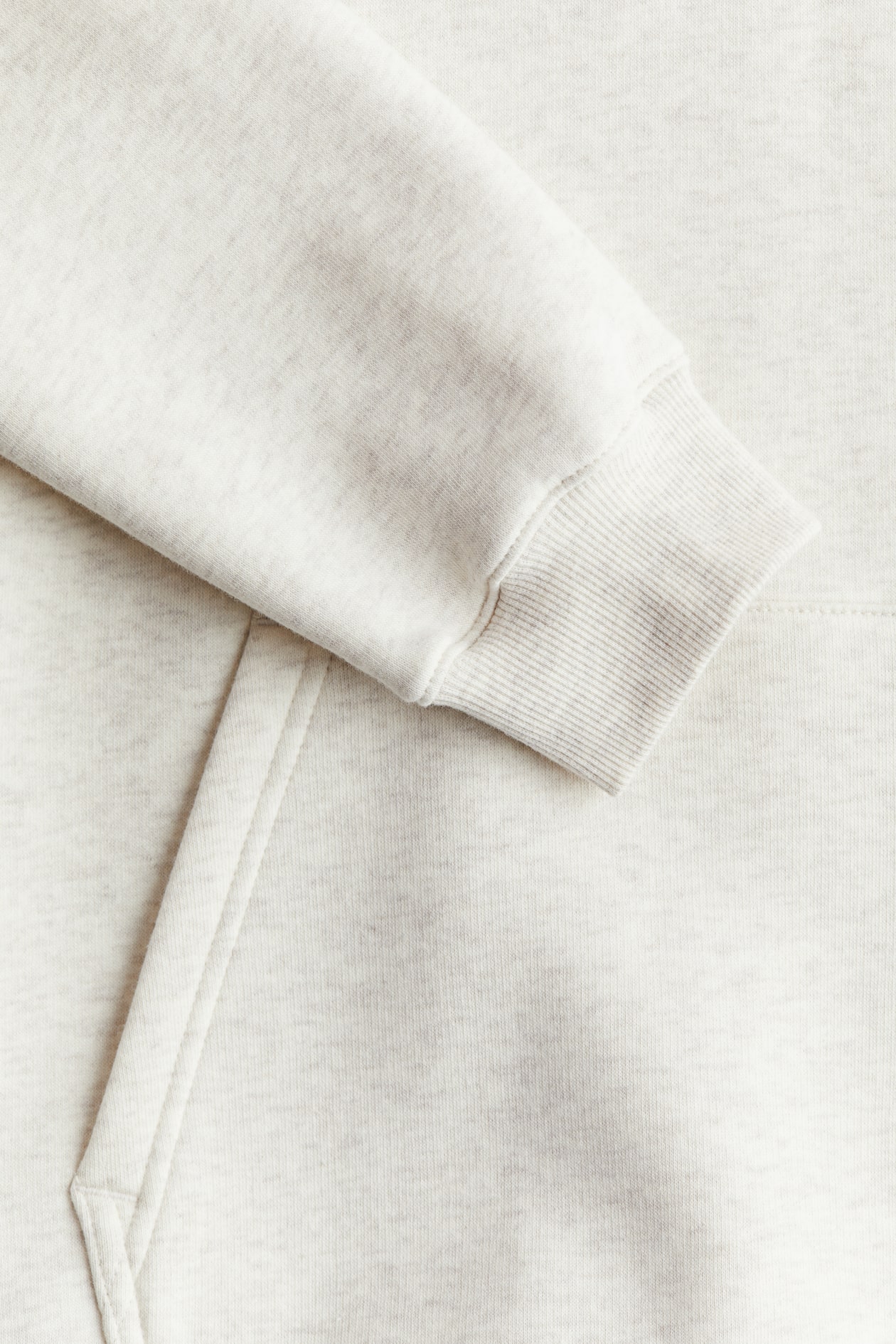 White melange Hoodie for kids | H&M US