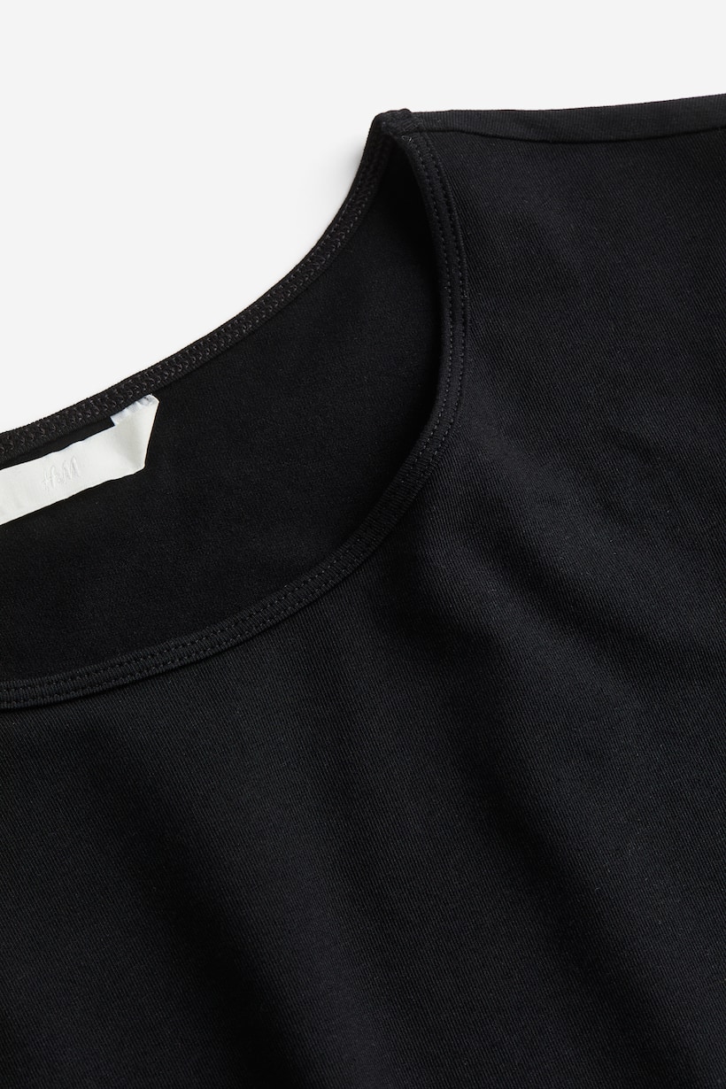 Women's Black Long-sleeved jersey top | H&M GB