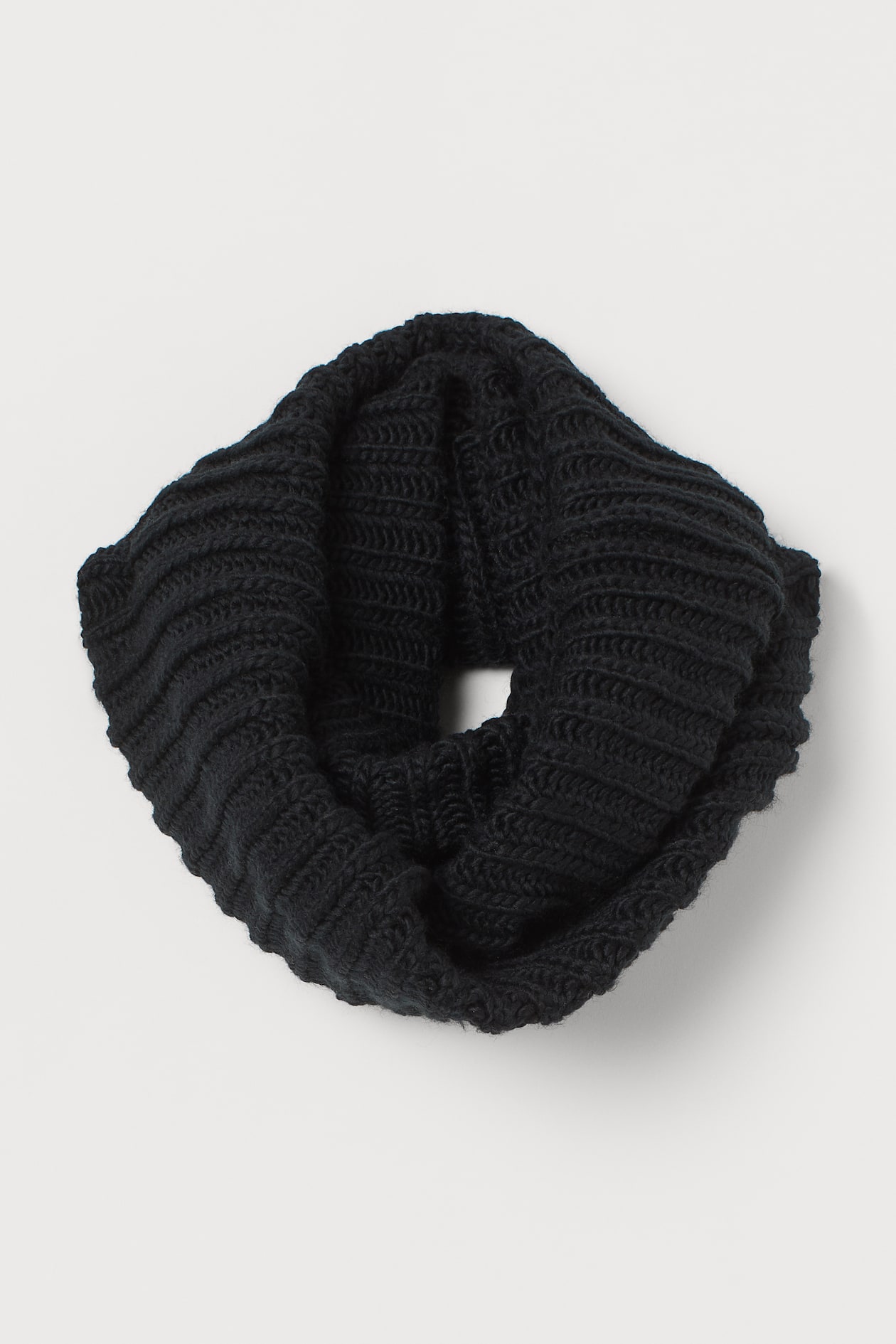 Bufanda de tubo en canalé - Negro - HOMBRE | H&M ES