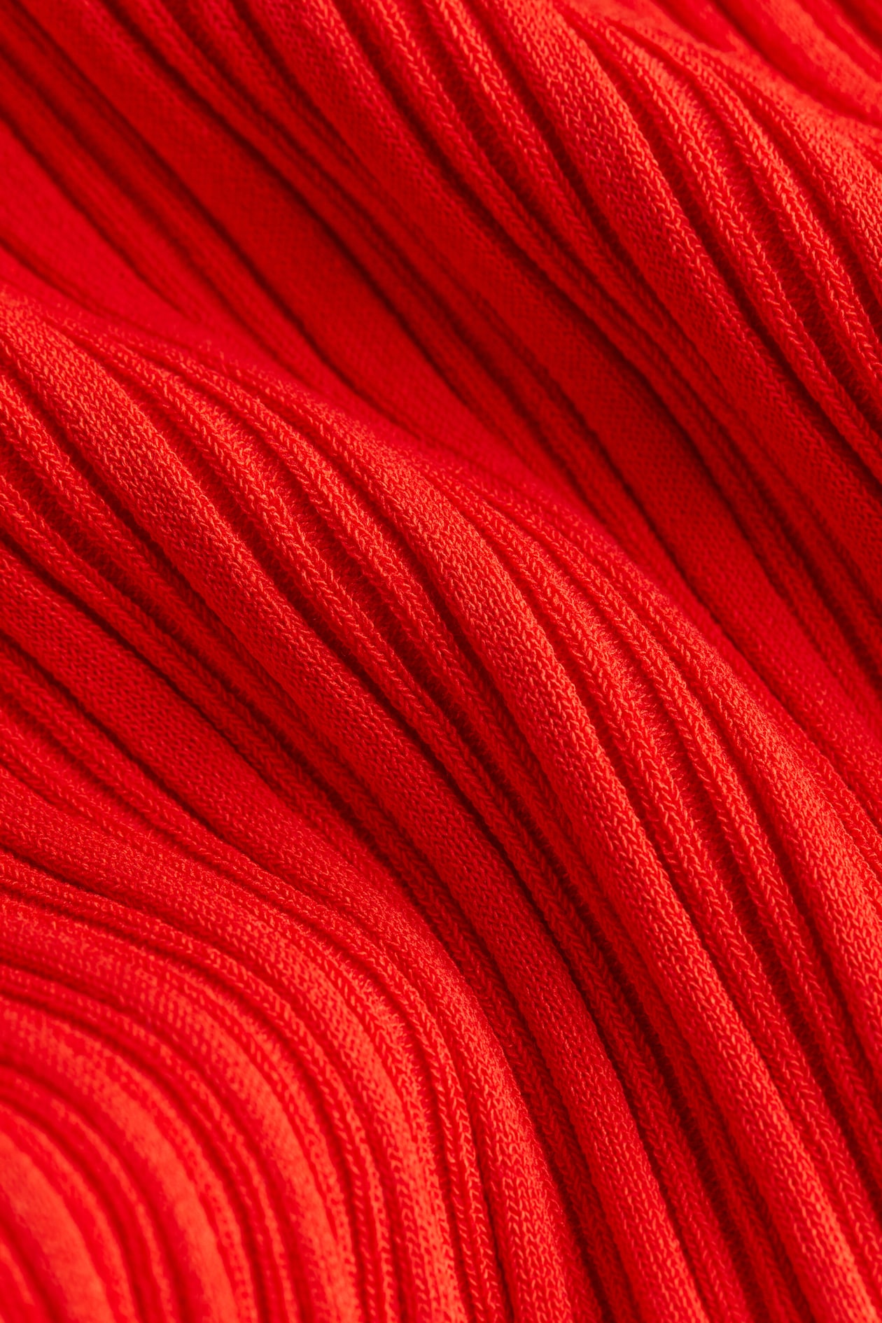 Rib-knit Top - Bright red - Ladies | H&M US