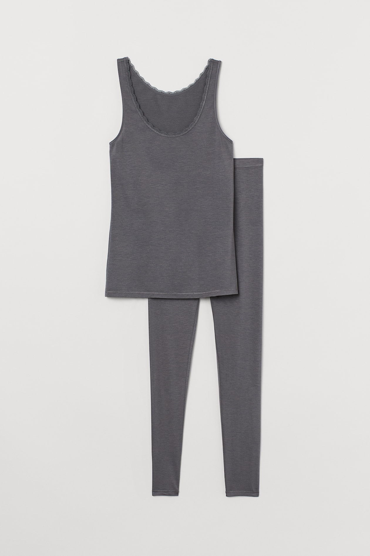 Thermal base layer set - Dark grey marl - Ladies | H&M GB