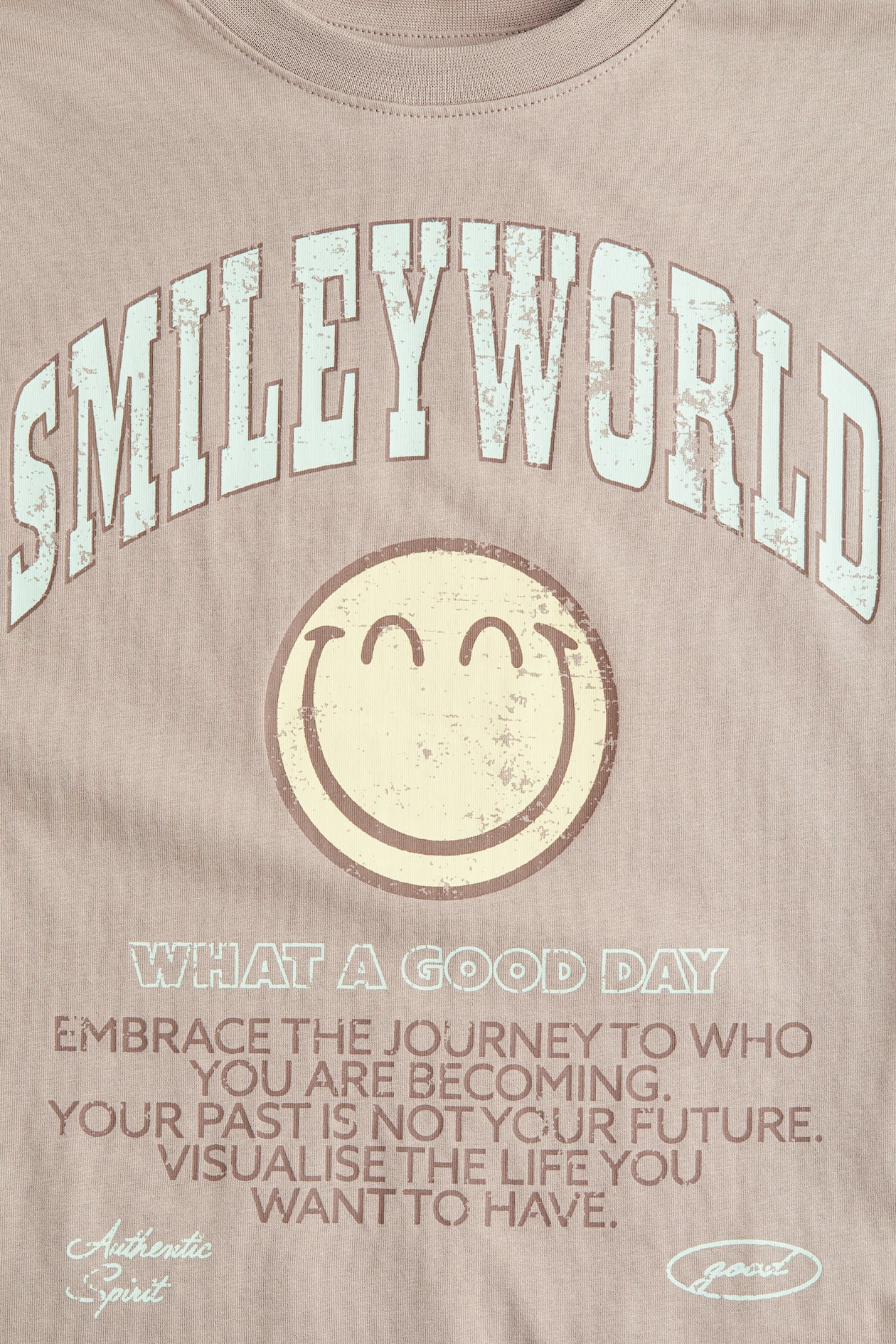 Dark beige/SmileyWorld® Printed Cotton T-Shirt for kids | H&M US