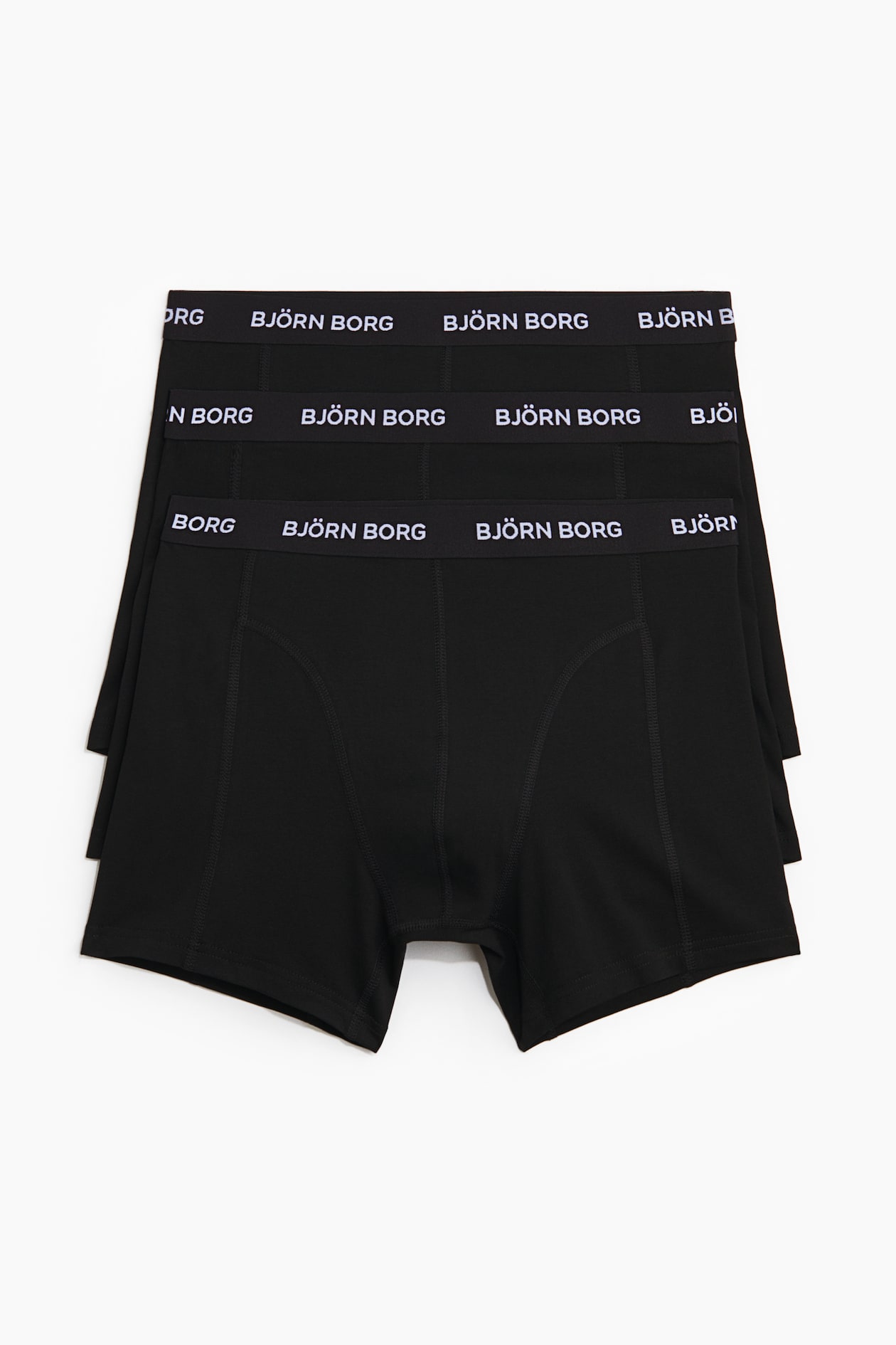 Cotton Stretch Boxer 3p - Black/Black/Black - Björn Borg - HERR | H&M SE