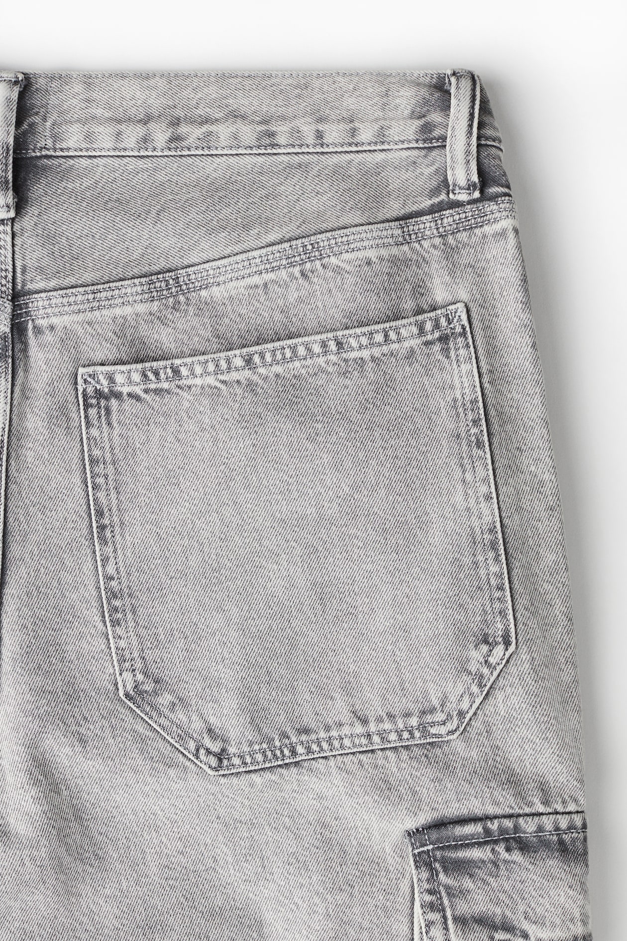 Men’s Pale denim gray Loose Cargo Jeans | H&M CA
