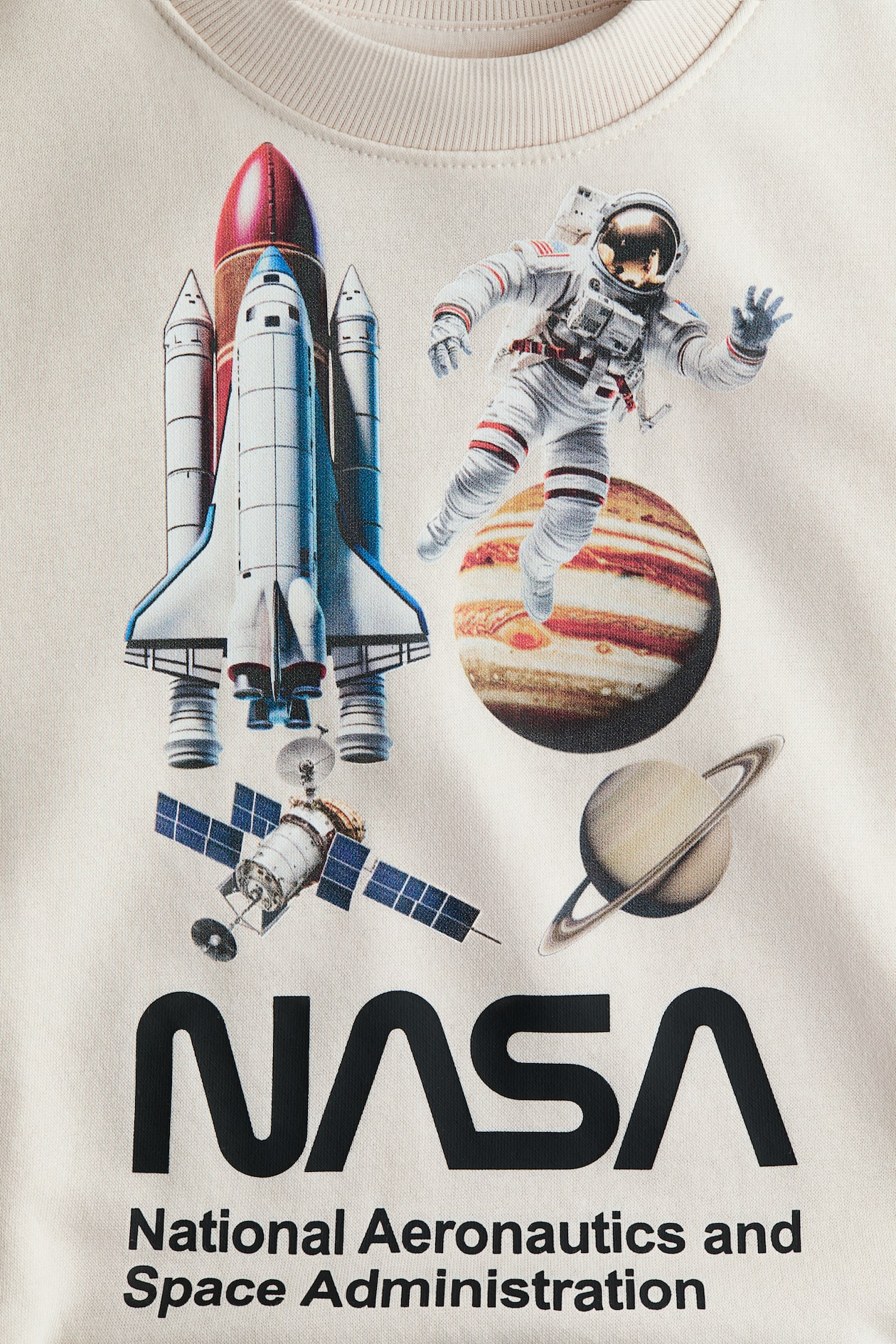 Light beige/NASA Printed Sweatshirt for kids - Clothing | H&M CA