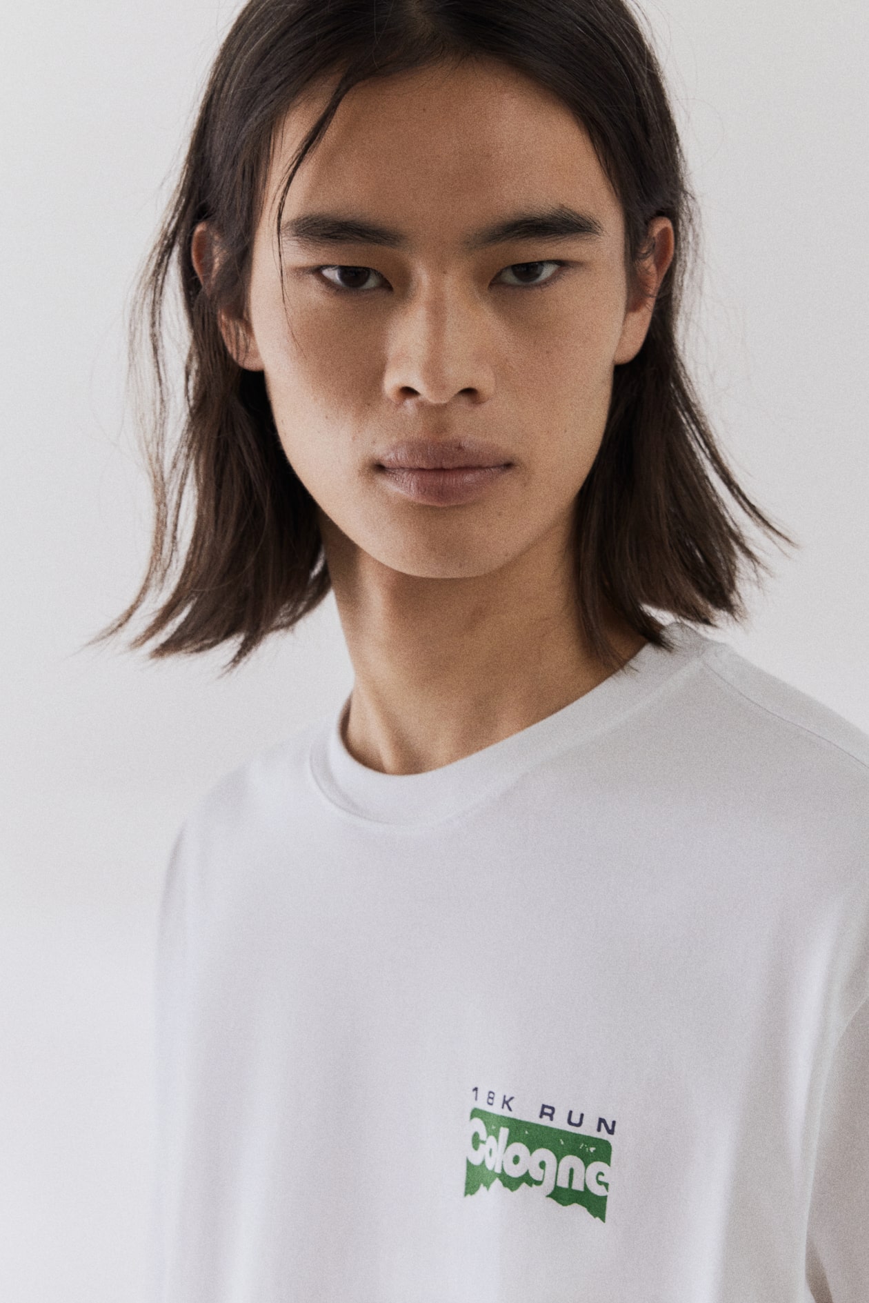 ルーズフィット プリントTシャツ - ホワイト／ケルン - Men | H&M JP