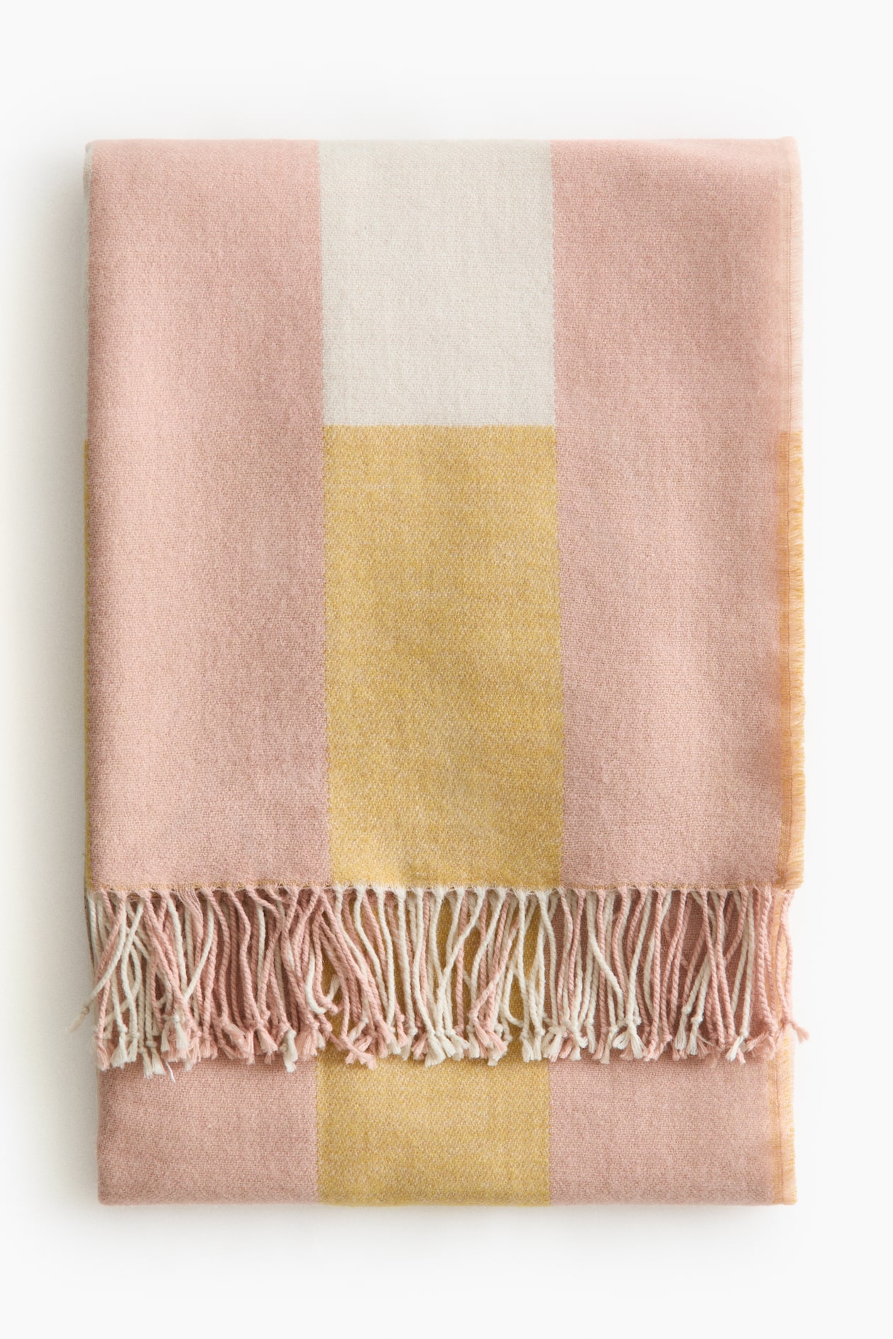 Ćebe od žakarne tkanine - Svetloružičasta/karirano - Home All | H&M RS