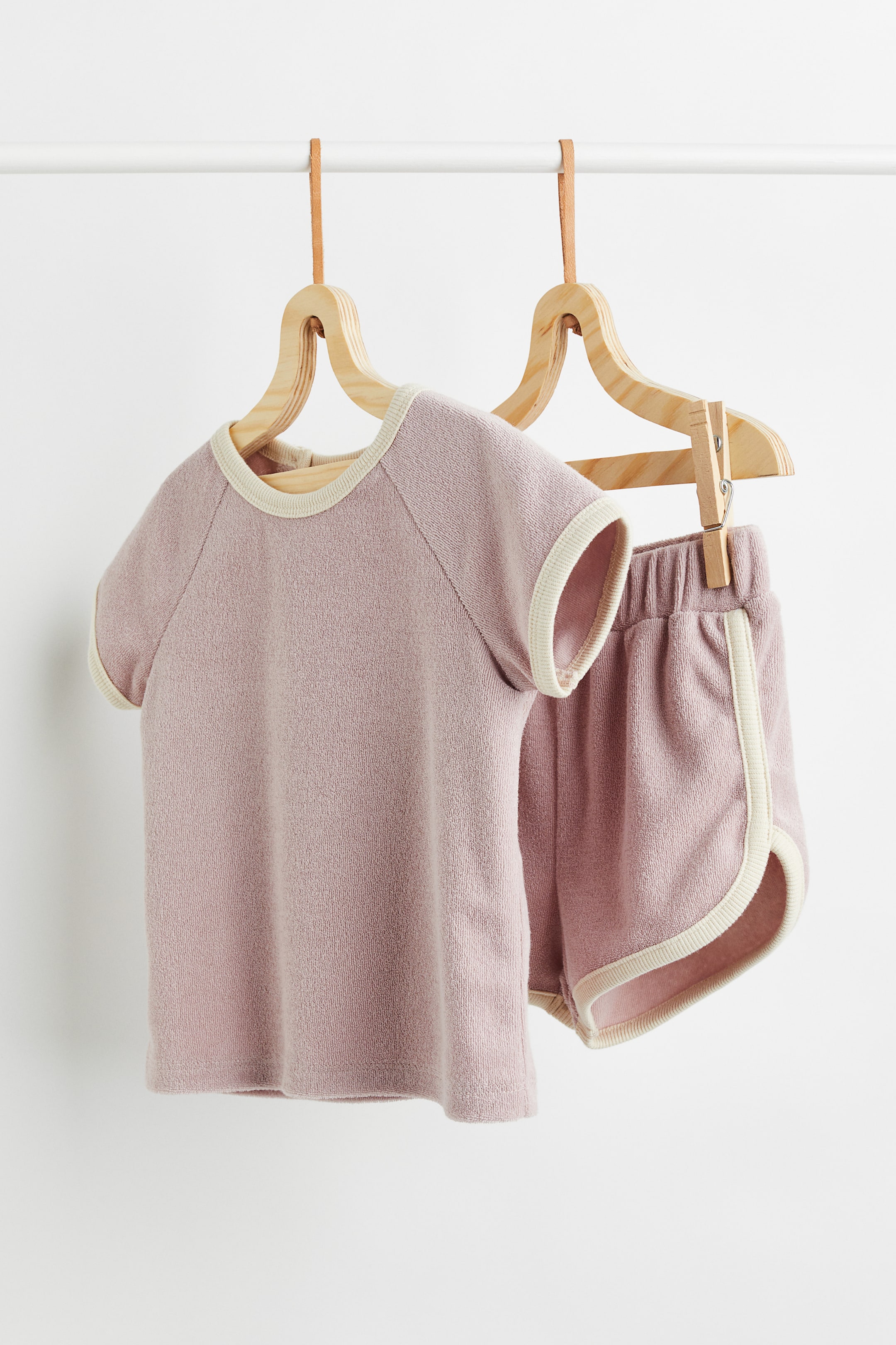 2-piece Terry Set - Lavender - Kids | H&M CA