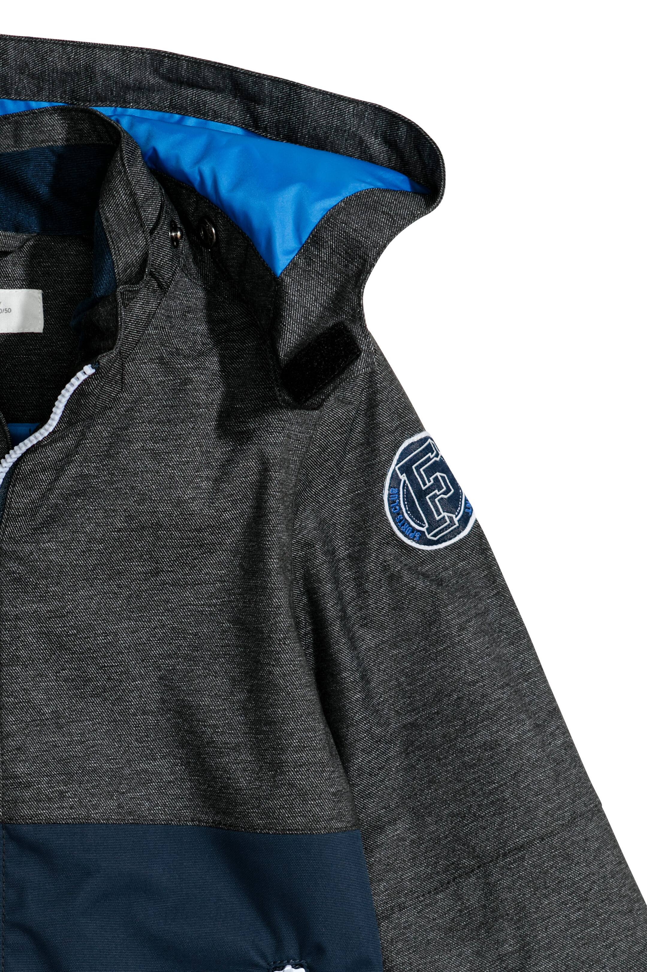 Hooded Shell Jacket - Dark gray/dark blue - Kids | H&M US