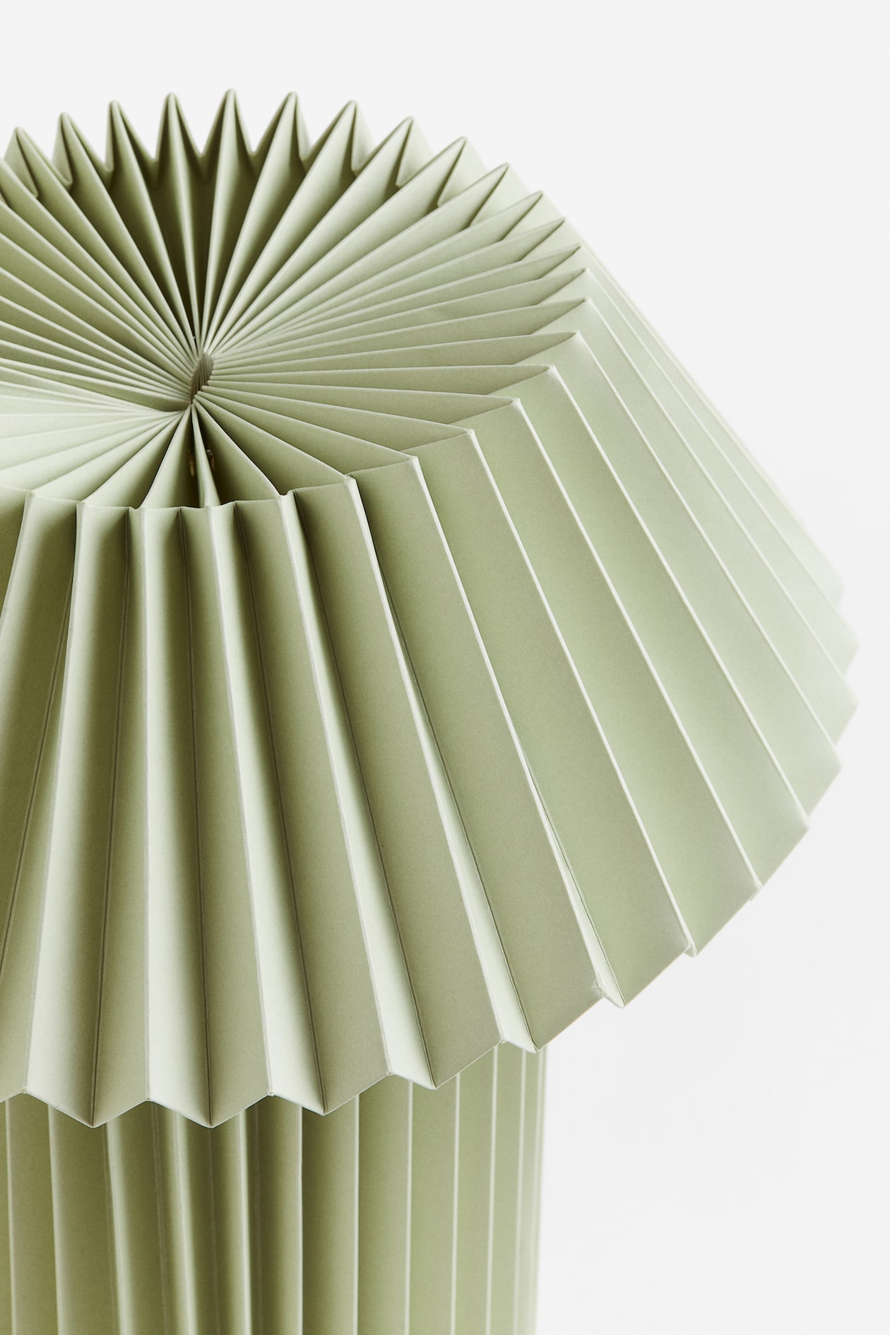 Pleated Paper Table Lamp - Green - Home All | H&M US