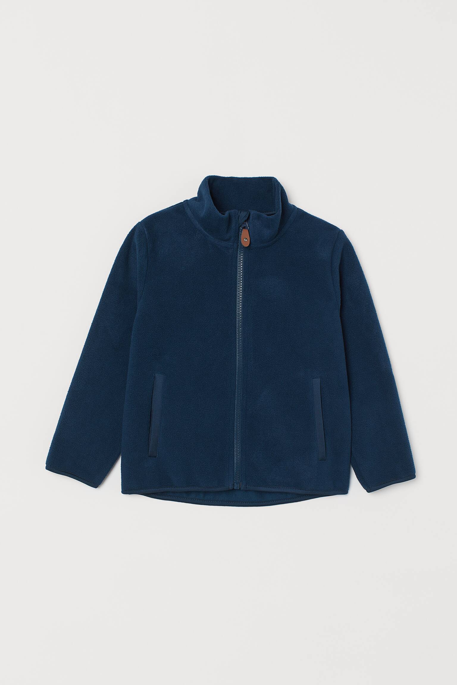 Windproof fleece jacket - Dark blue - Kids | H&M HK