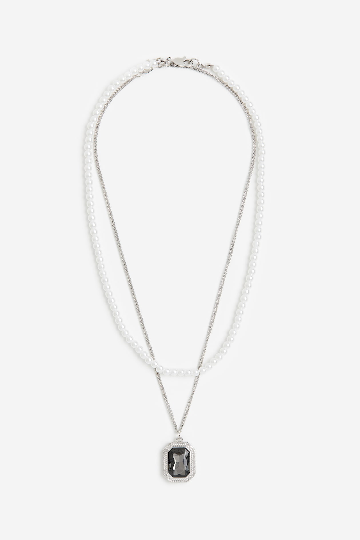 Pack de 2 collares - Plateado/Negro - HOMBRE | H&M ES