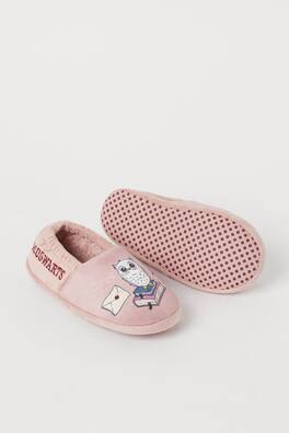 Soft Design-detail Slippers - Dusty rose/Hedwig - Kids | H&M CA