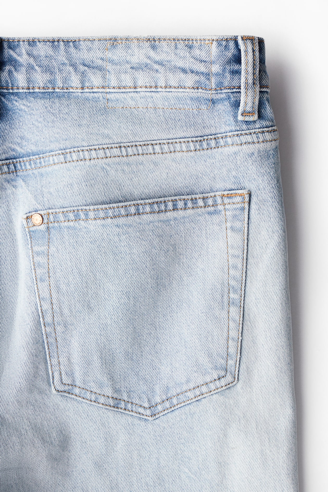 Straight Regular Jeans - Azul denim claro - Men | H&M MX
