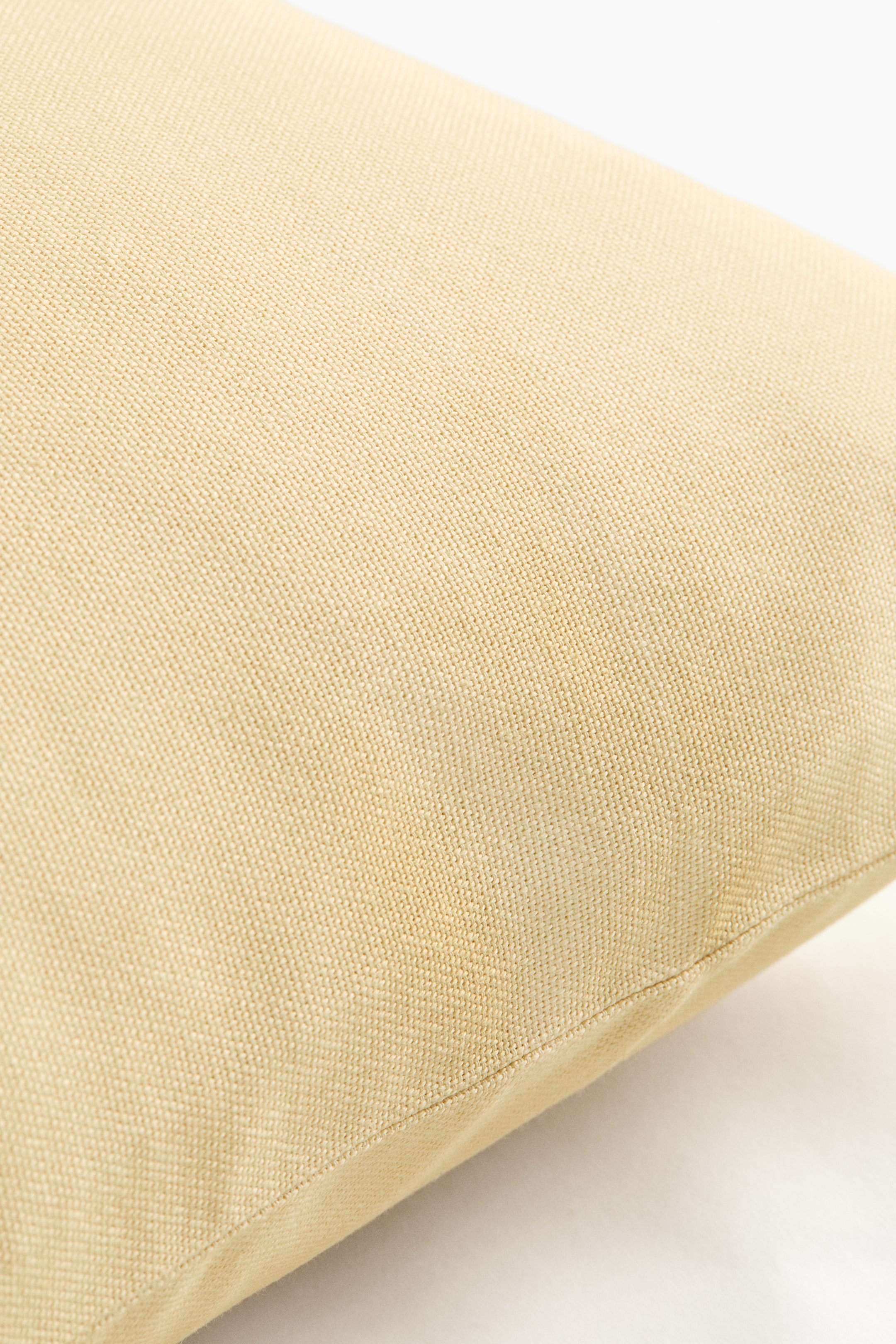 Cotton canvas cushion cover - Light yellow - Home All | H&M IE