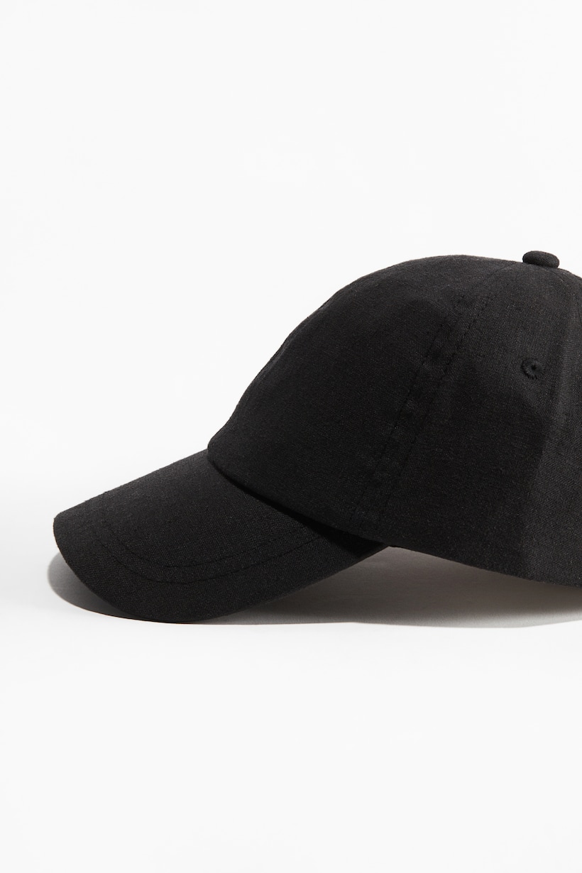 Linen-Blend Cap - Black - Men | H&M US