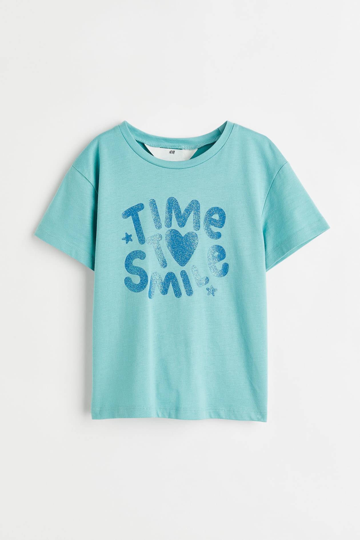 Turquoise/Time to Love Printed jersey top for kids | H&M MY