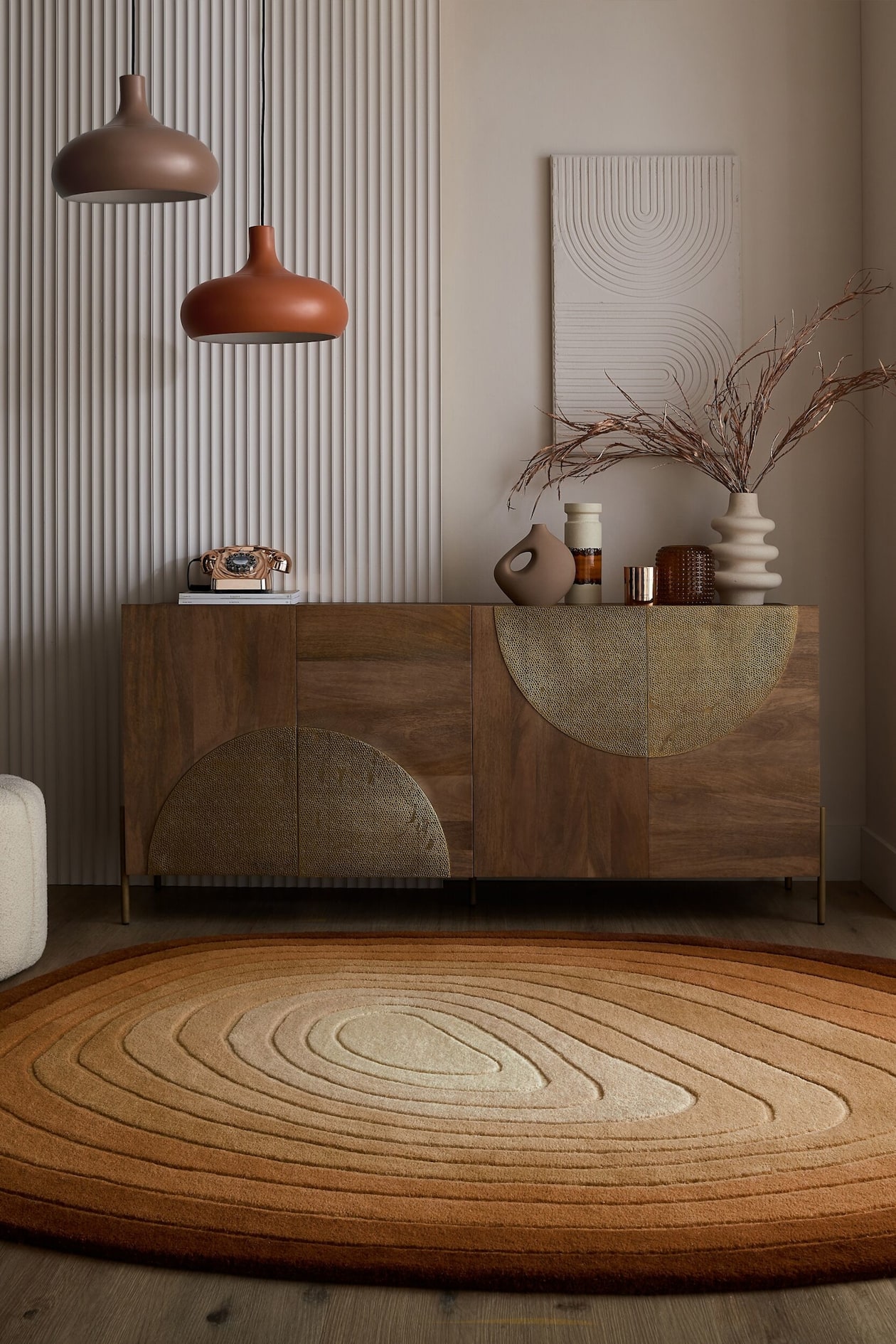 Puddle Ombre Shaped Wollteppich - Terracotta - Flair Rugs - Home All ...