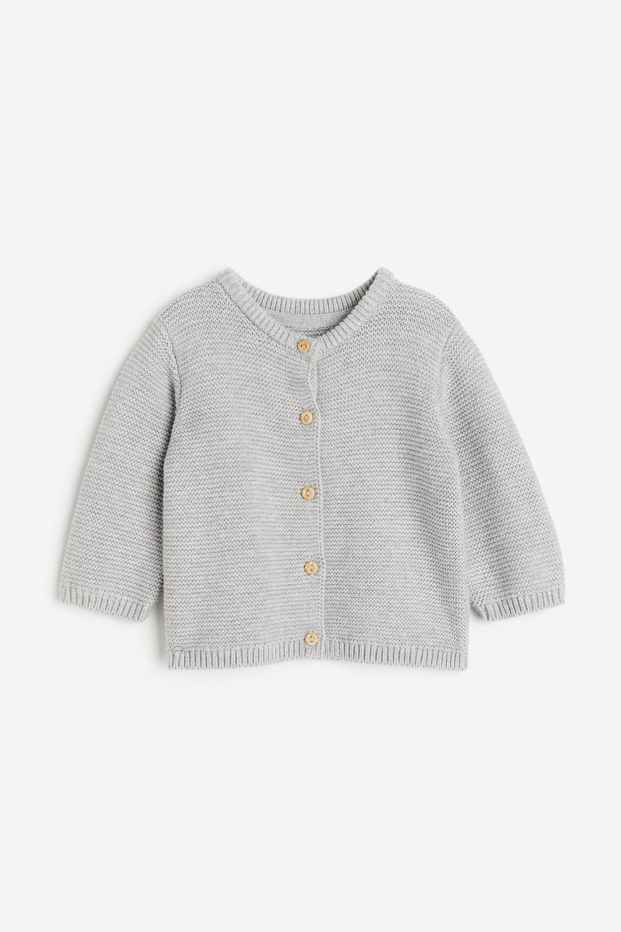 Stickad kofta - Ljusgrå - BARN | H&M SE