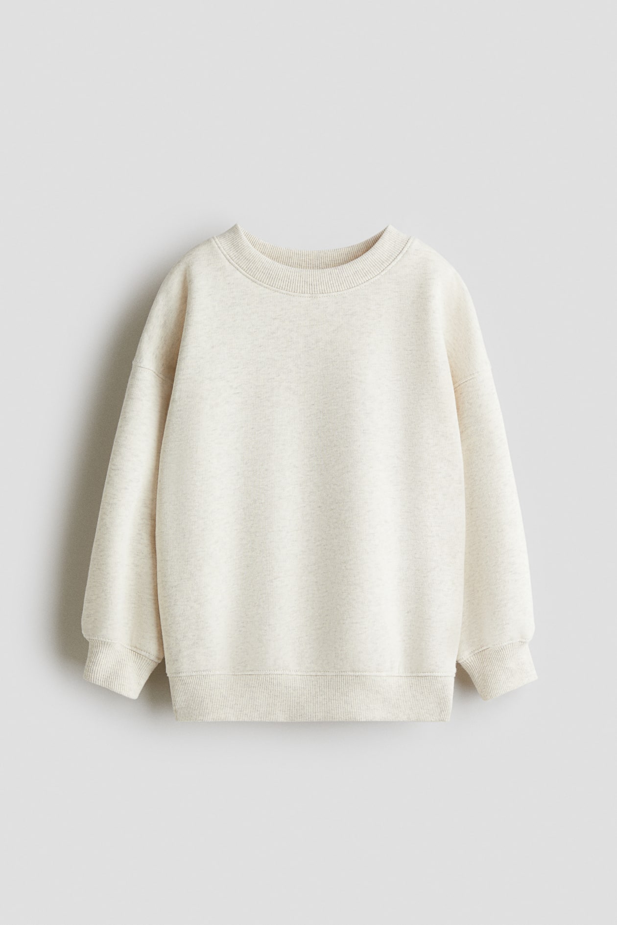 Cream Oversized Brushed-Inside Sweatshirt for kids | H&M CA